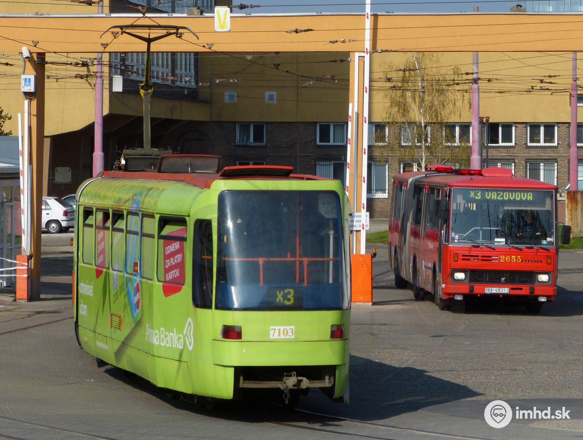 Výluka električiek na Račianskej (6 Jun 2015) • imhd.sk Bratislava