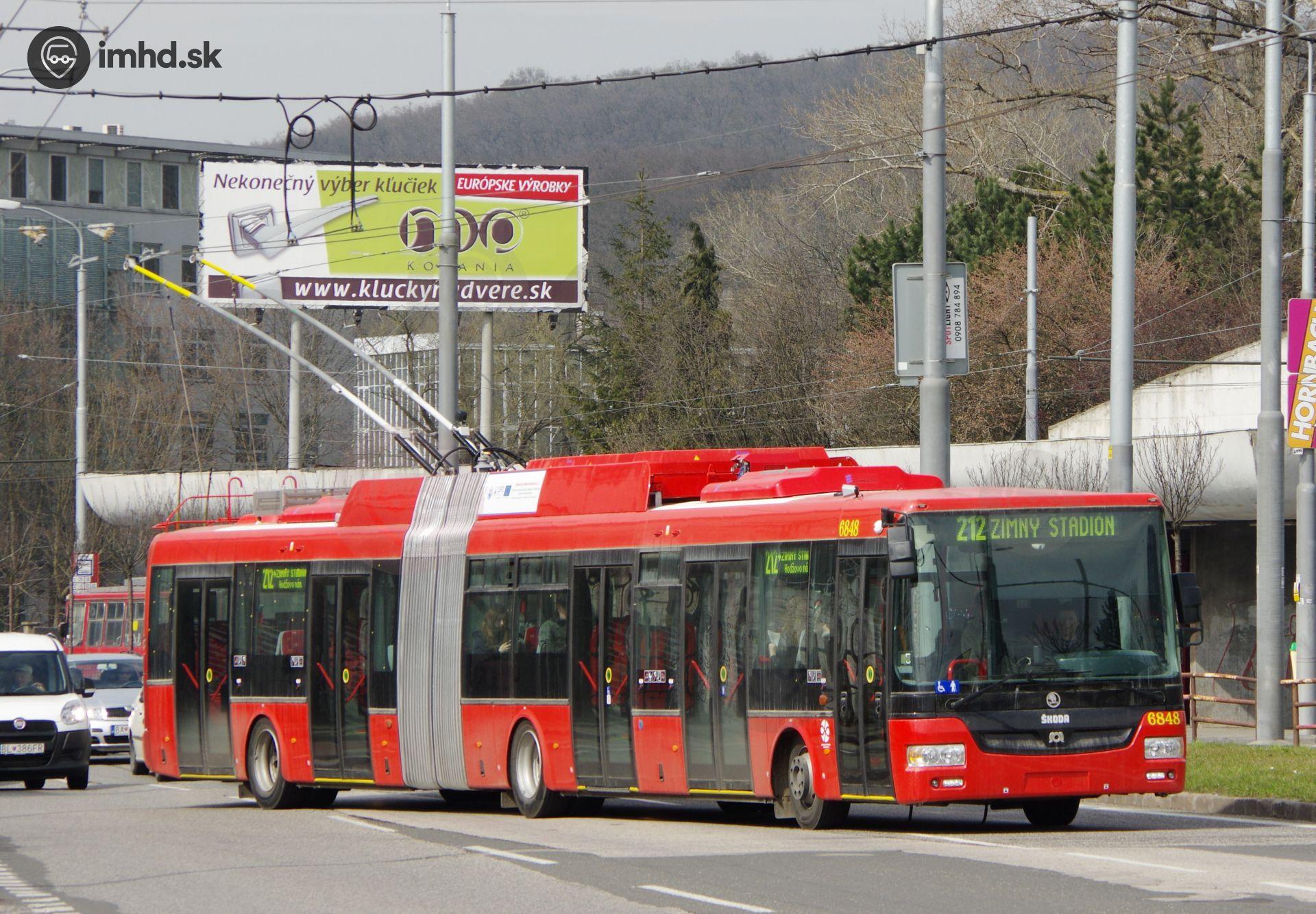#6848 v prvý deň prevádzky • imhd.sk Bratislava