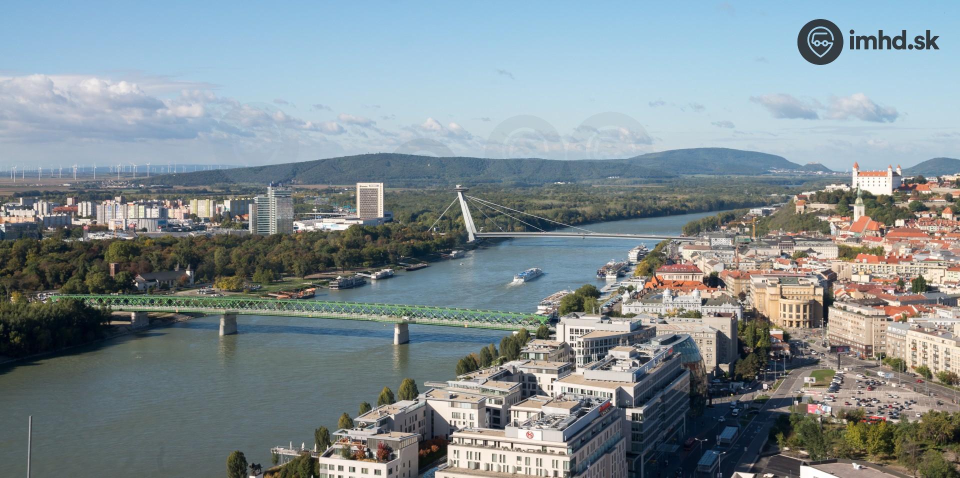 Krátkodobé obmedzenie MHD na Starom moste a Moste SNP (15.9.2019 07:15 – 07:50) • imhd.sk Bratislava