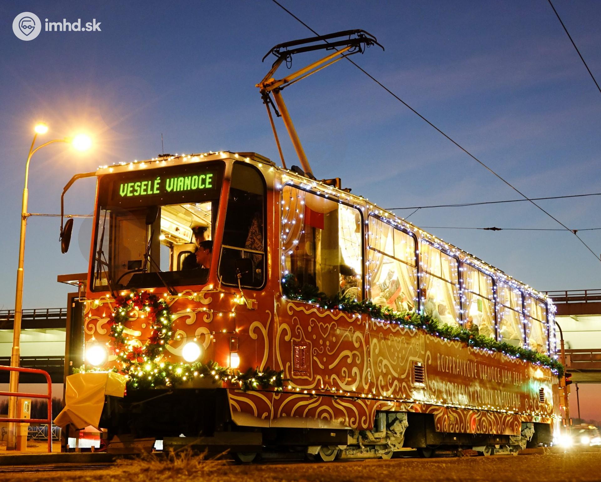 Vianočná električka 2017 (7.12.2017) • imhd.sk Bratislava