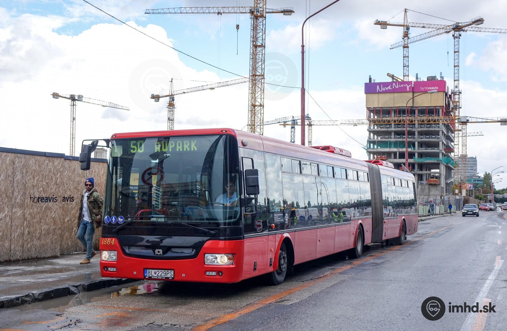 #1864 na dojazdovom spoji linky 29 • imhd.sk Bratislava