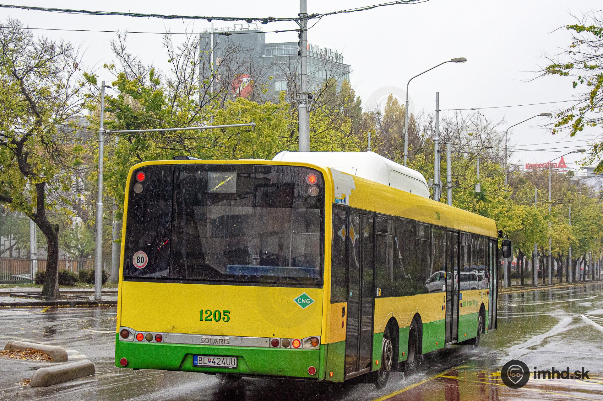Solaris Urbino 15 CNG #1205 • imhd.sk Bratislava
