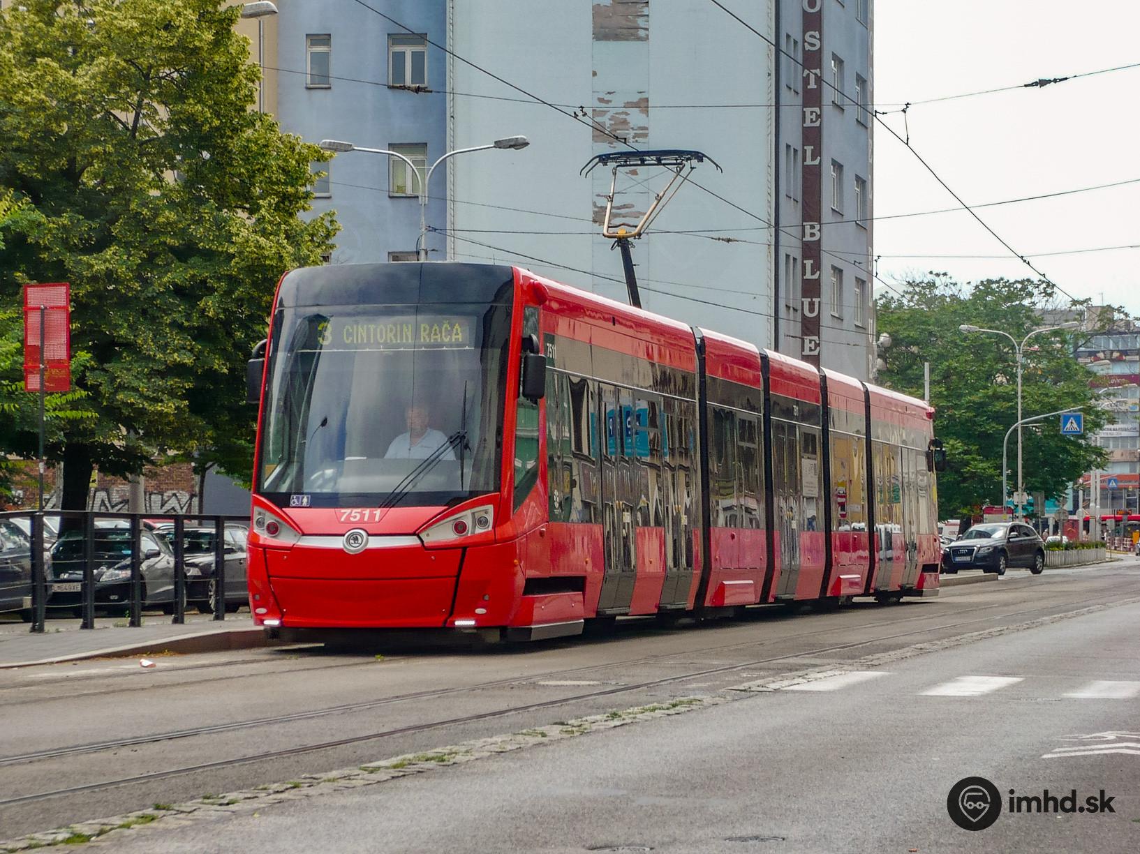 Škoda 30T ForCity Plus #7511 • imhd.sk Bratislava