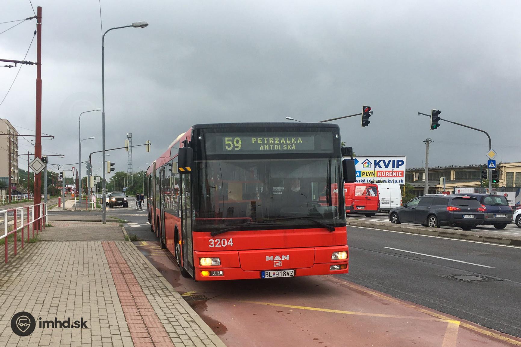 MAN NG 313 #3204 • imhd.sk Bratislava
