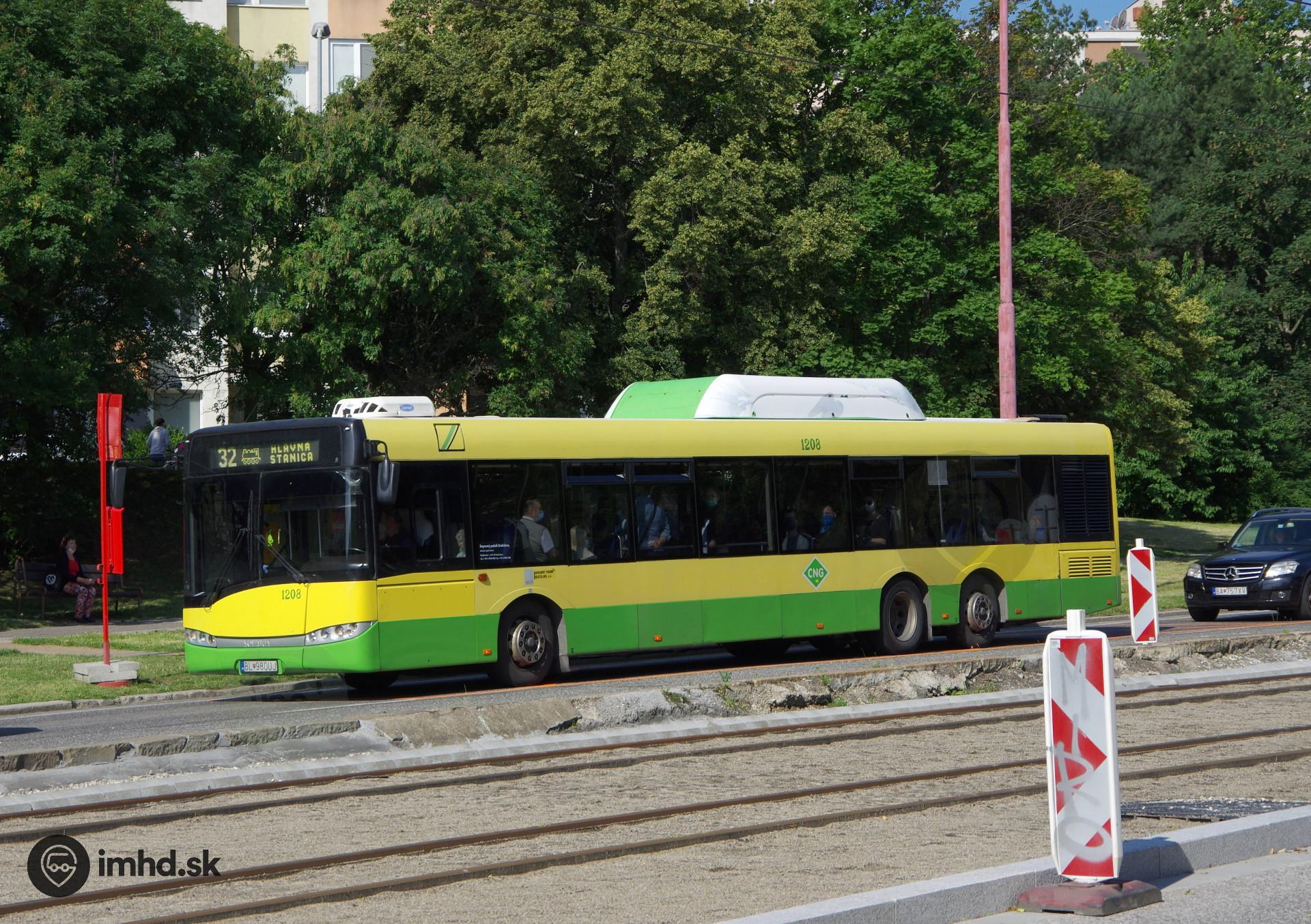 Solaris Urbino 15 CNG #1208 • imhd.sk Bratislava
