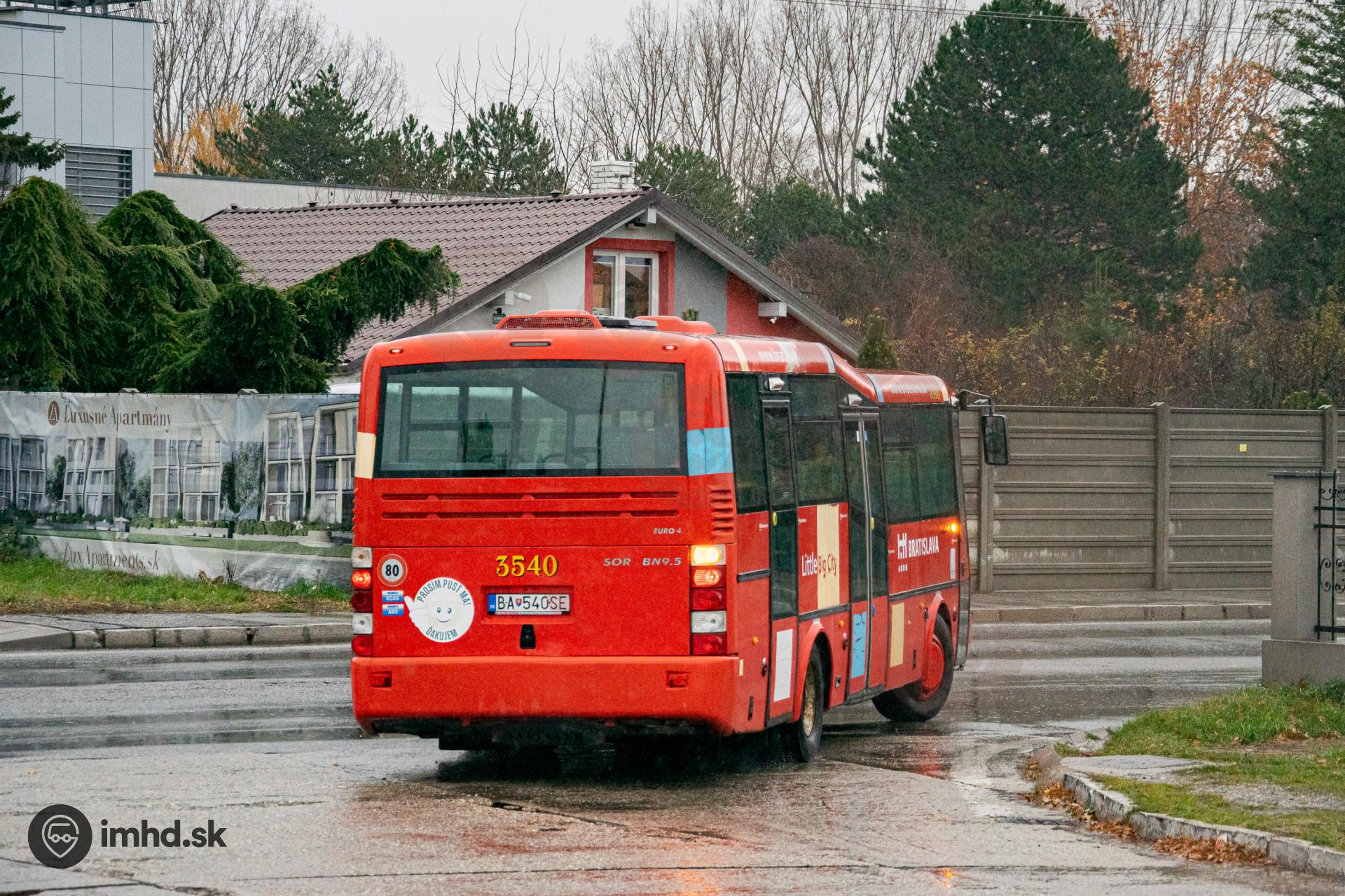 SOR BN 9.5 #3540 • imhd.sk Bratislava