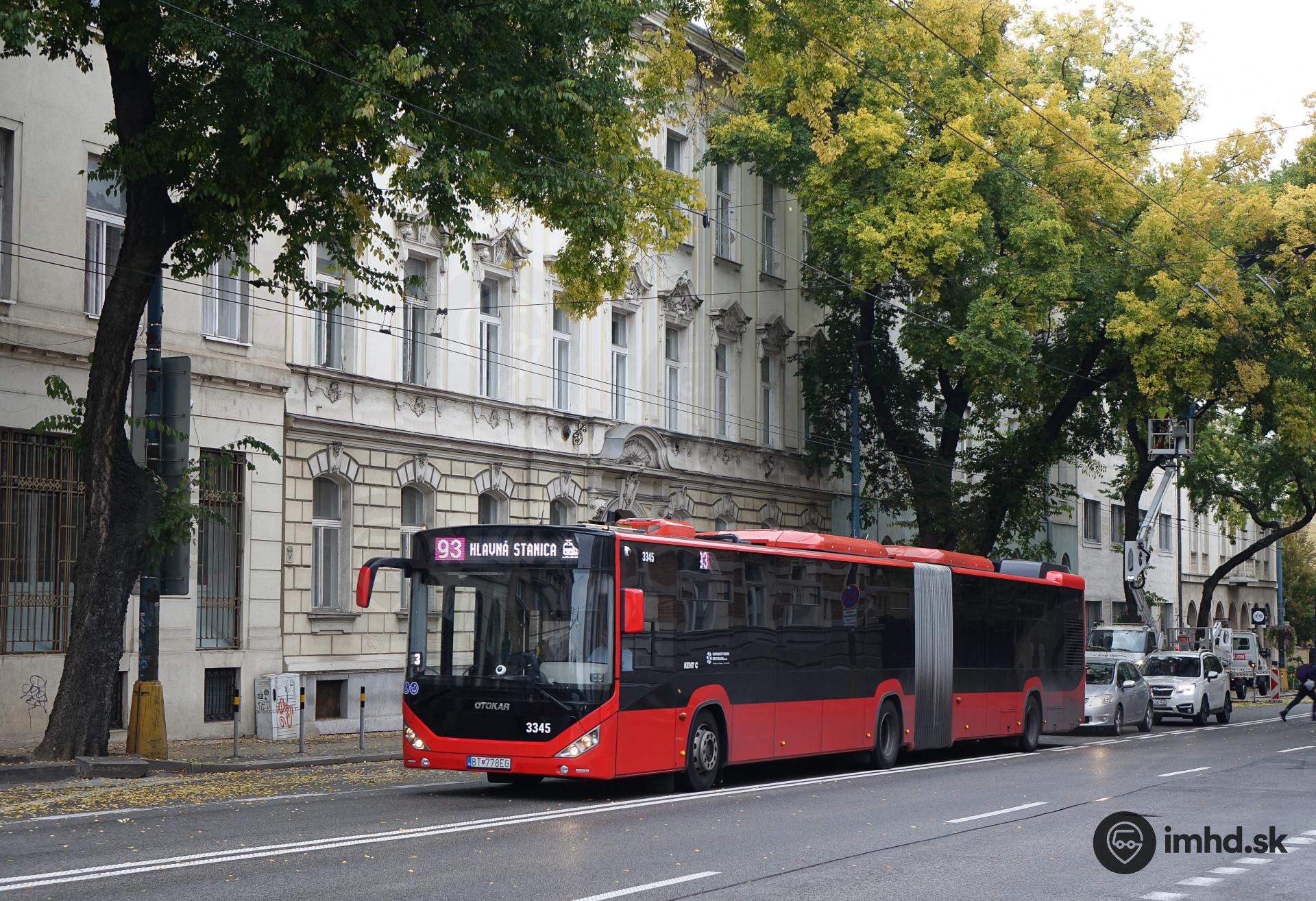 Otokar Kent C 18,75 #3345 • imhd.sk Bratislava