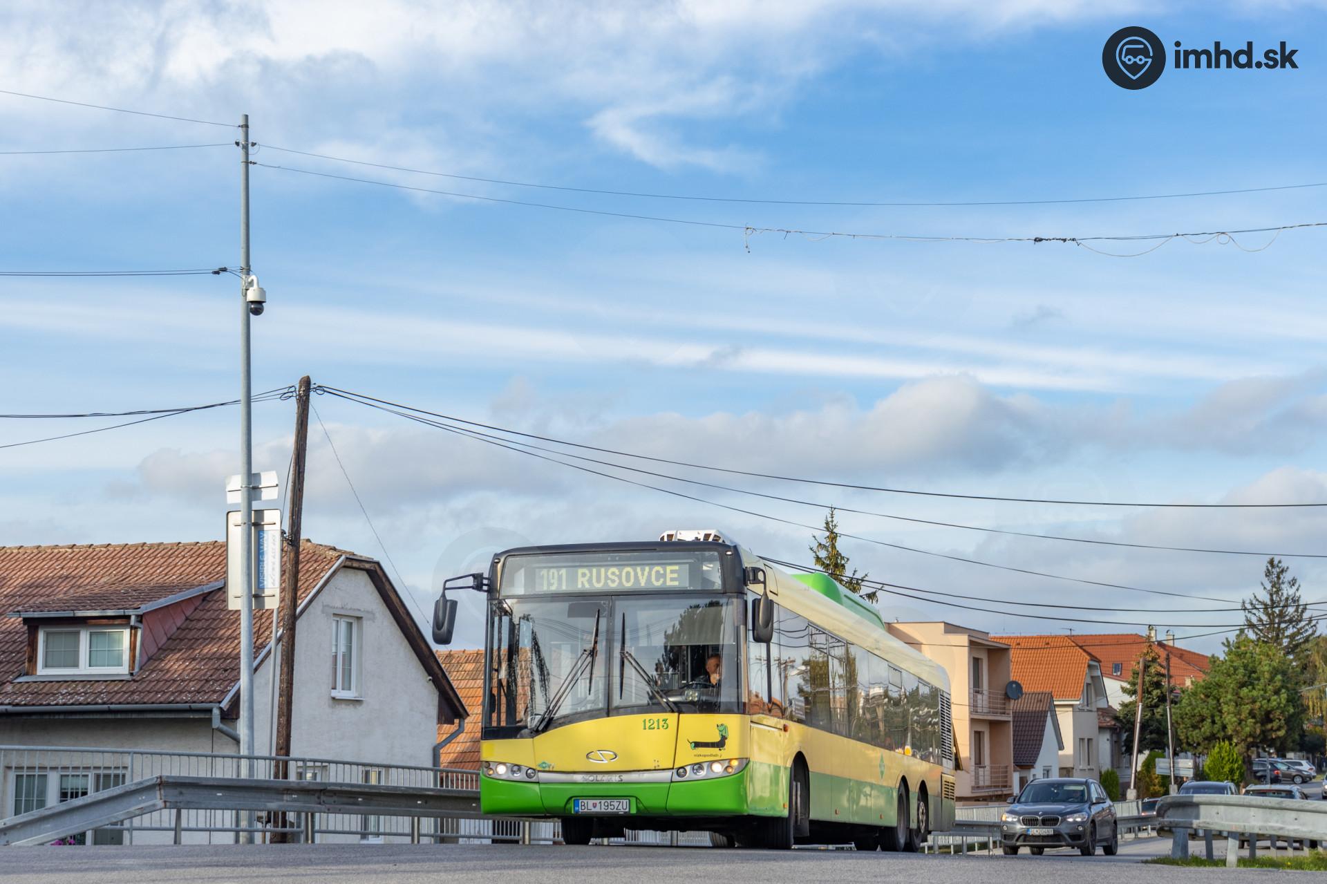 Solaris Urbino 15 CNG #1213 • imhd.sk Bratislava