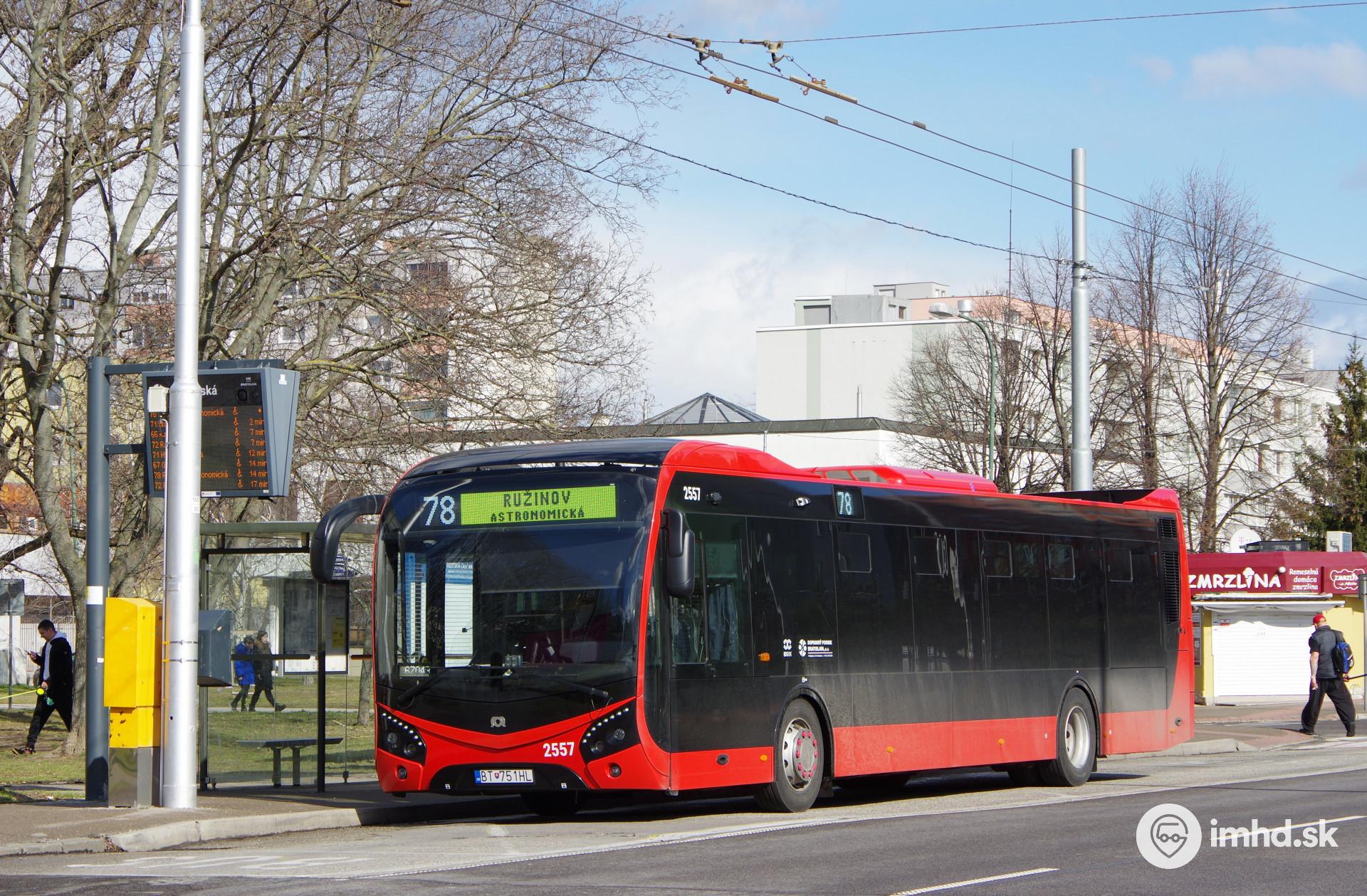SOR NS 12 Diesel #2557 • imhd.sk Bratislava