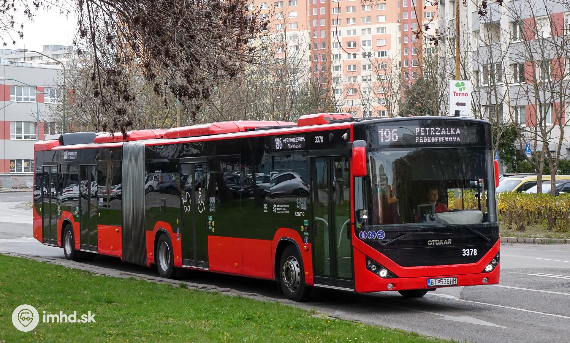 Otokar Kent C 18,75 #3378 • imhd.sk Bratislava