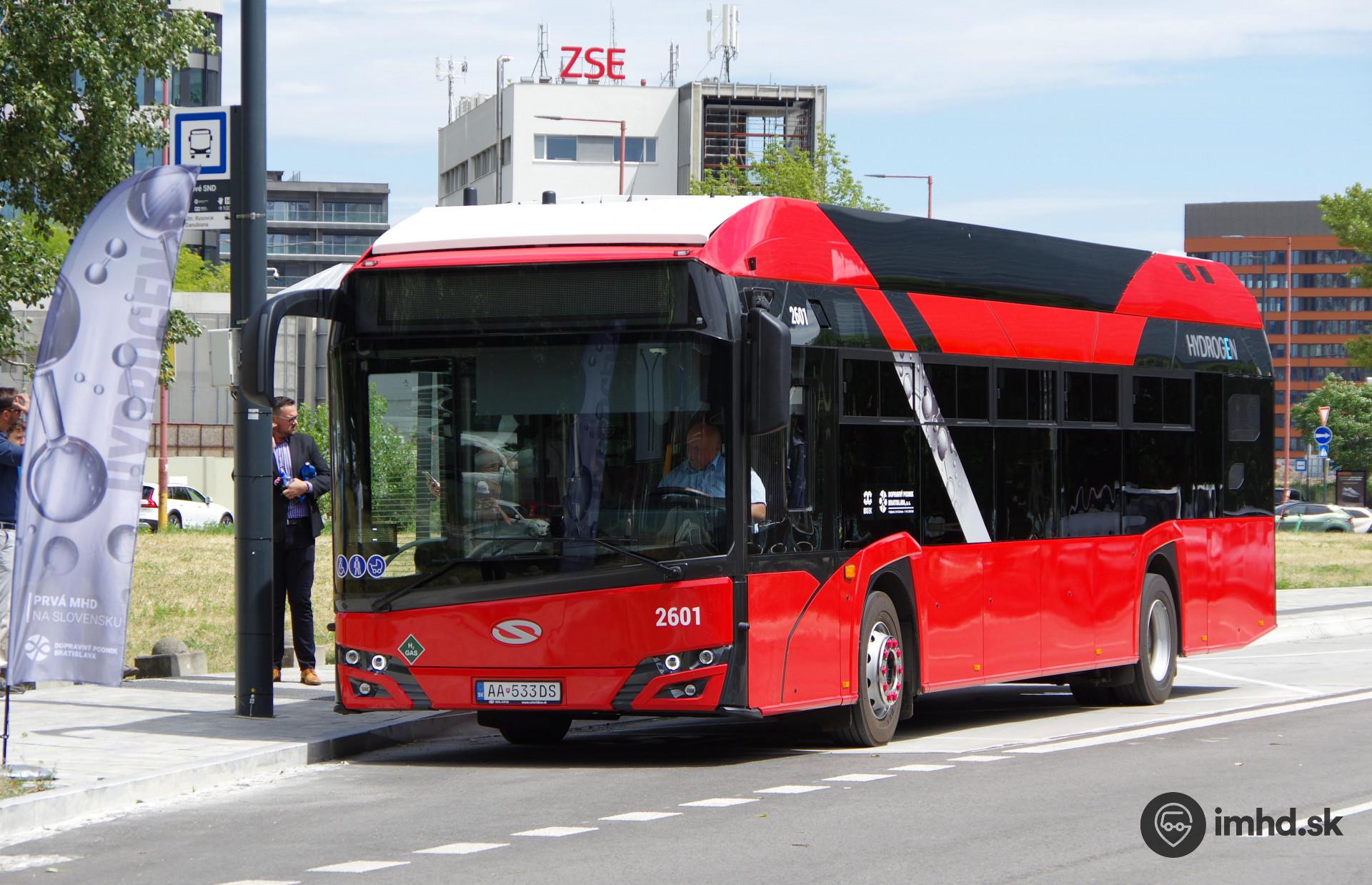 Solaris Urbino 12 hydrogen #2601 • imhd.sk Bratislava