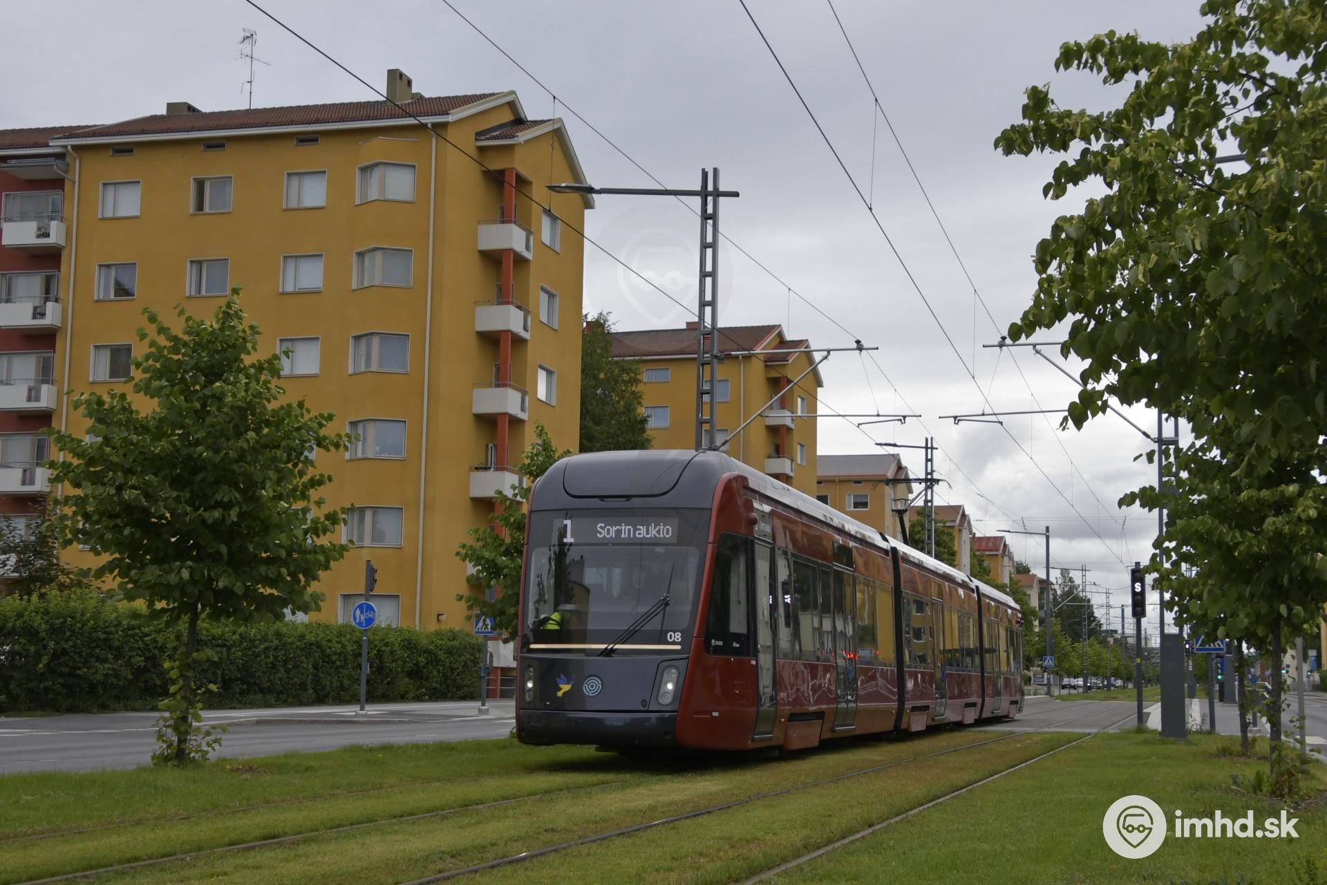#08, TRO08, linka 1, Teiskontie • imhd.sk Bratislava