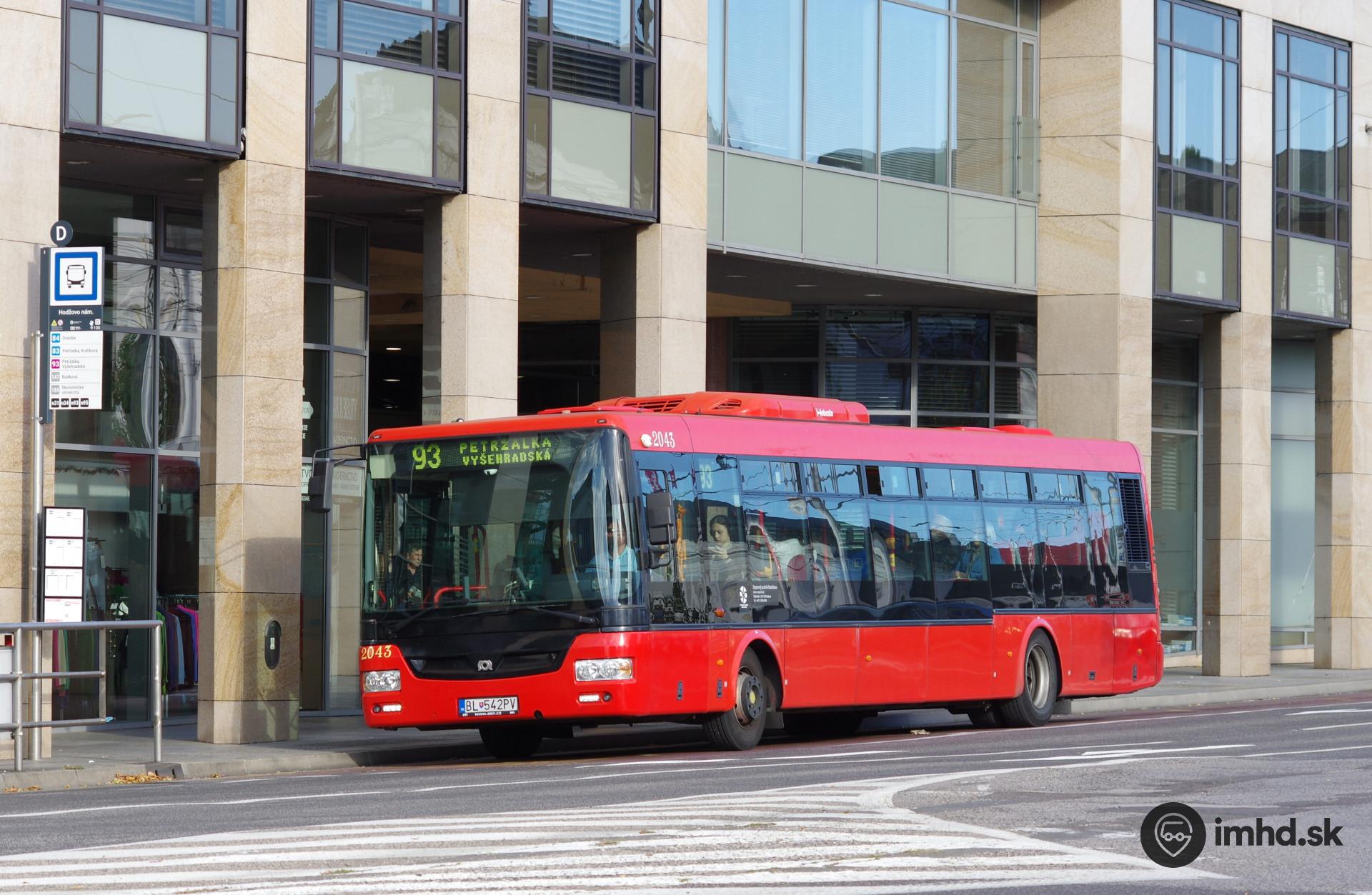 Obmedzenie premávky na niektorých autobusových linkách (od 5.10.2023) • imhd.sk Bratislava