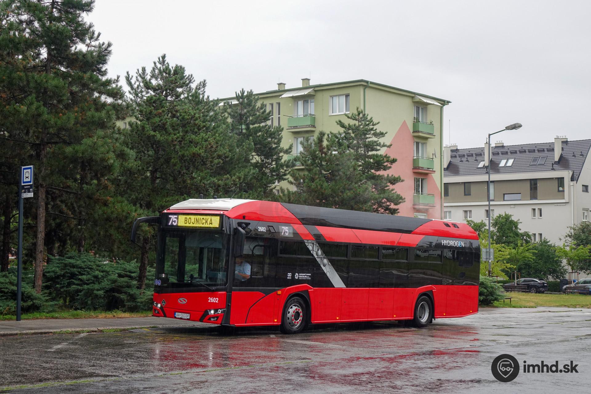 #2604, linka 75, Bajkalská ul. • imhd.sk Bratislava
