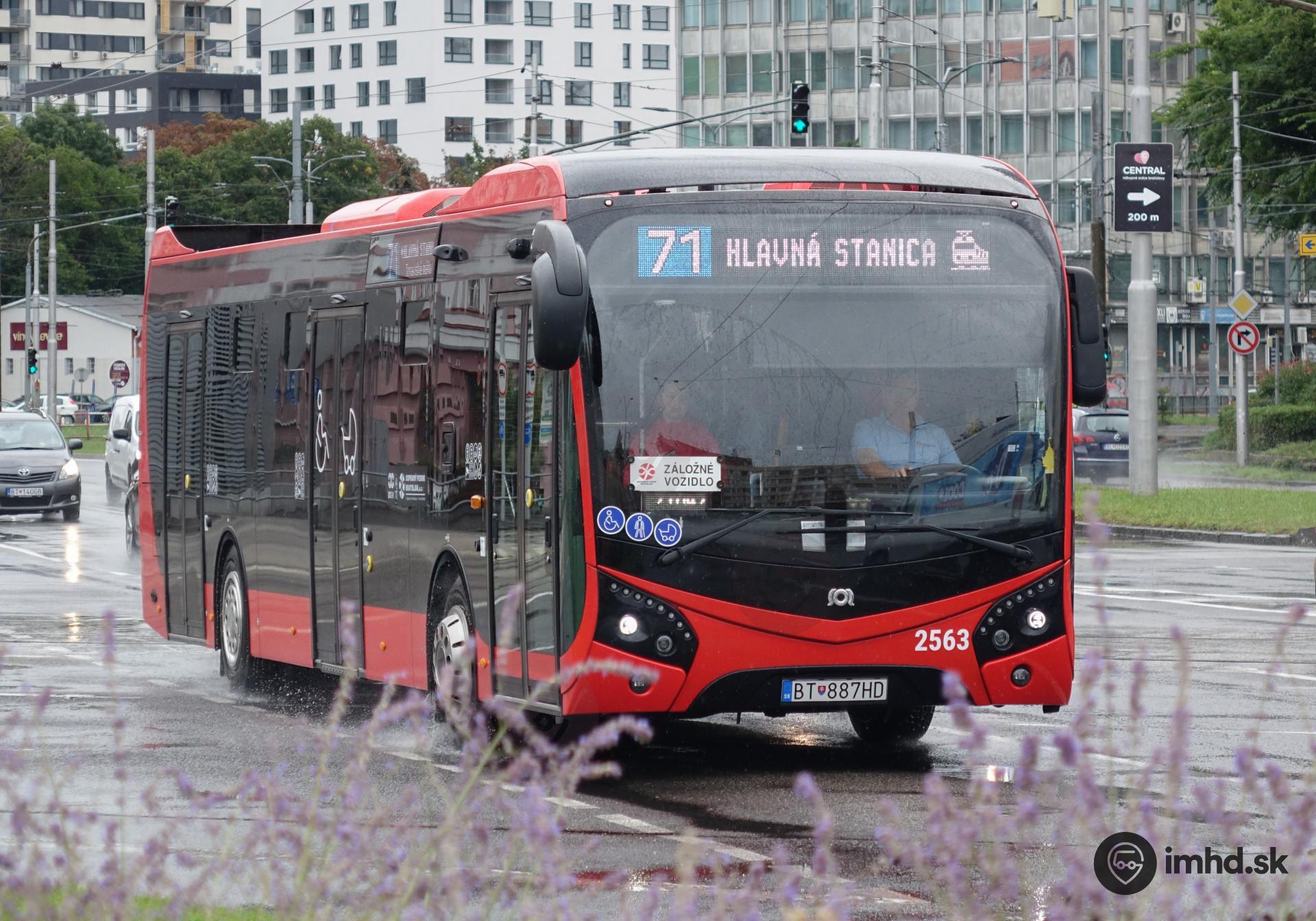 #2563, linka 71, Trnavské mýto • imhd.sk Bratislava