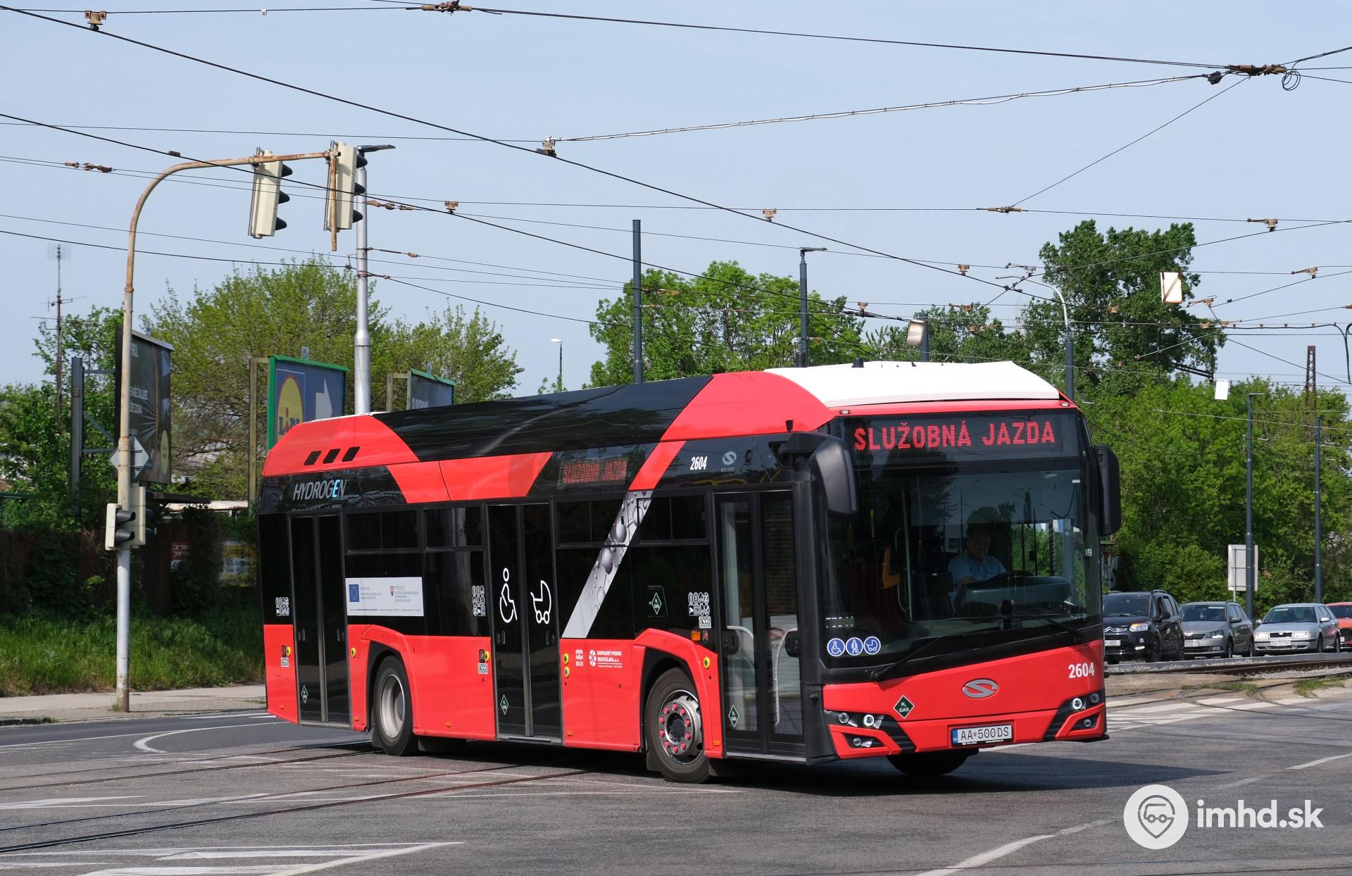 Solaris Urbino 12 hydrogen #2604 • imhd.sk Bratislava