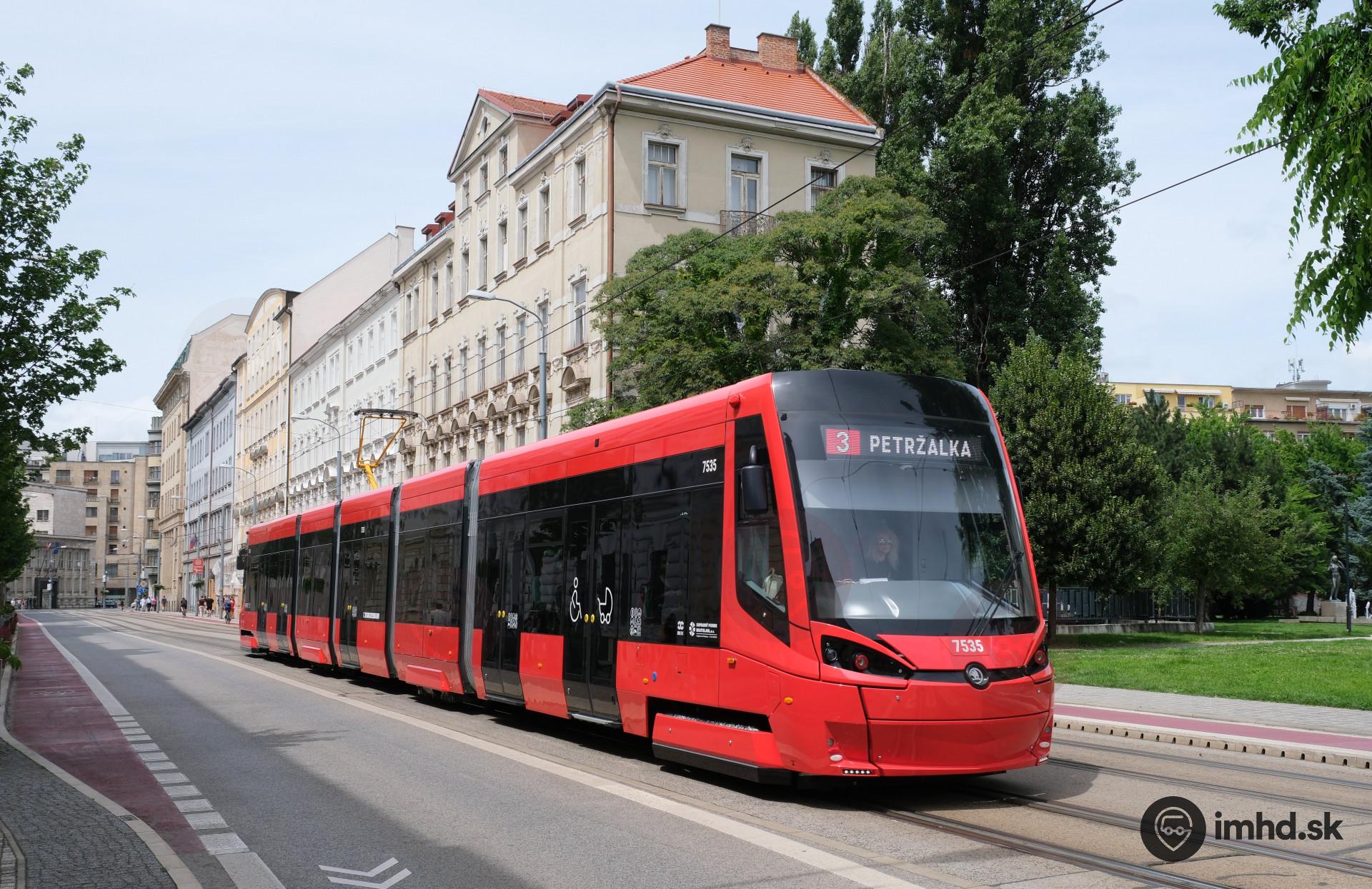 Škoda 30T ForCity Plus #7535 • imhd.sk Bratislava