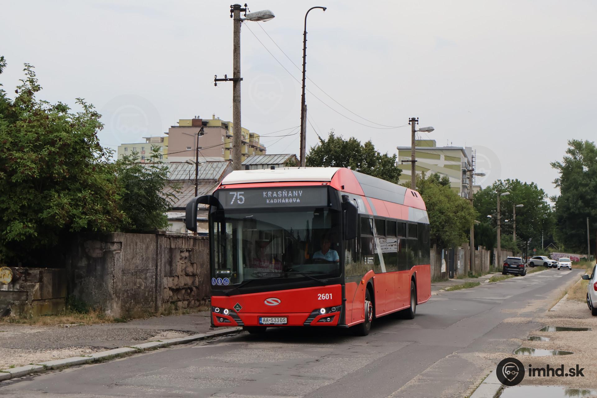 Solaris Urbino 12 hydrogen #2601 • imhd.sk Bratislava