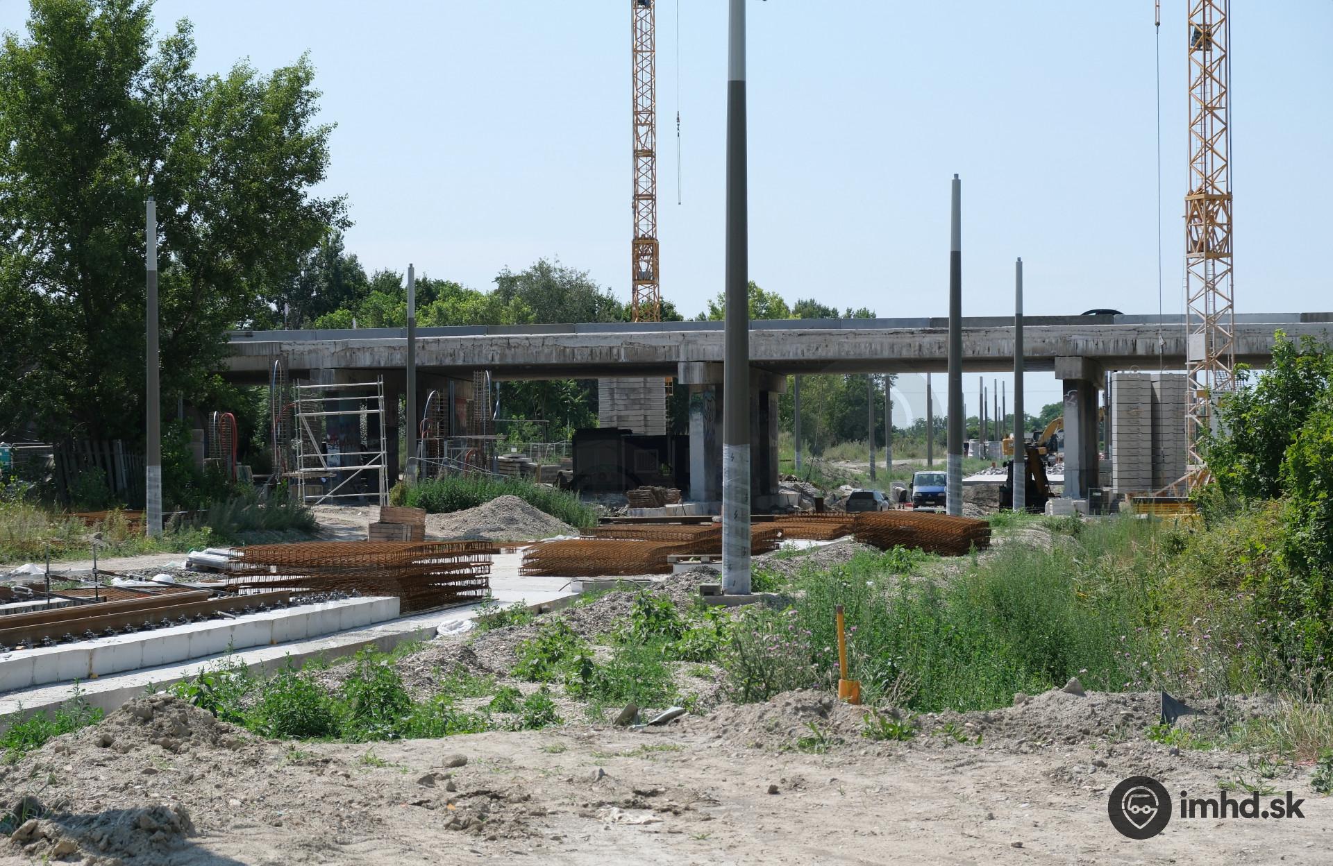 Úprava mosta na Panónskej ceste v rámci budovania prestupného uzla Južné mesto • imhd.sk Bratislava