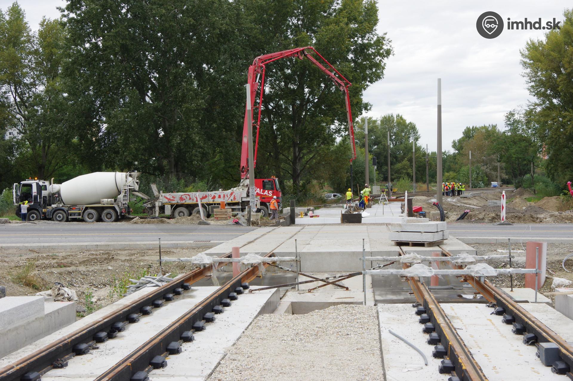 Realizácia koľajovej trate v mieste budúcej zastávky Jungmannova • imhd ...