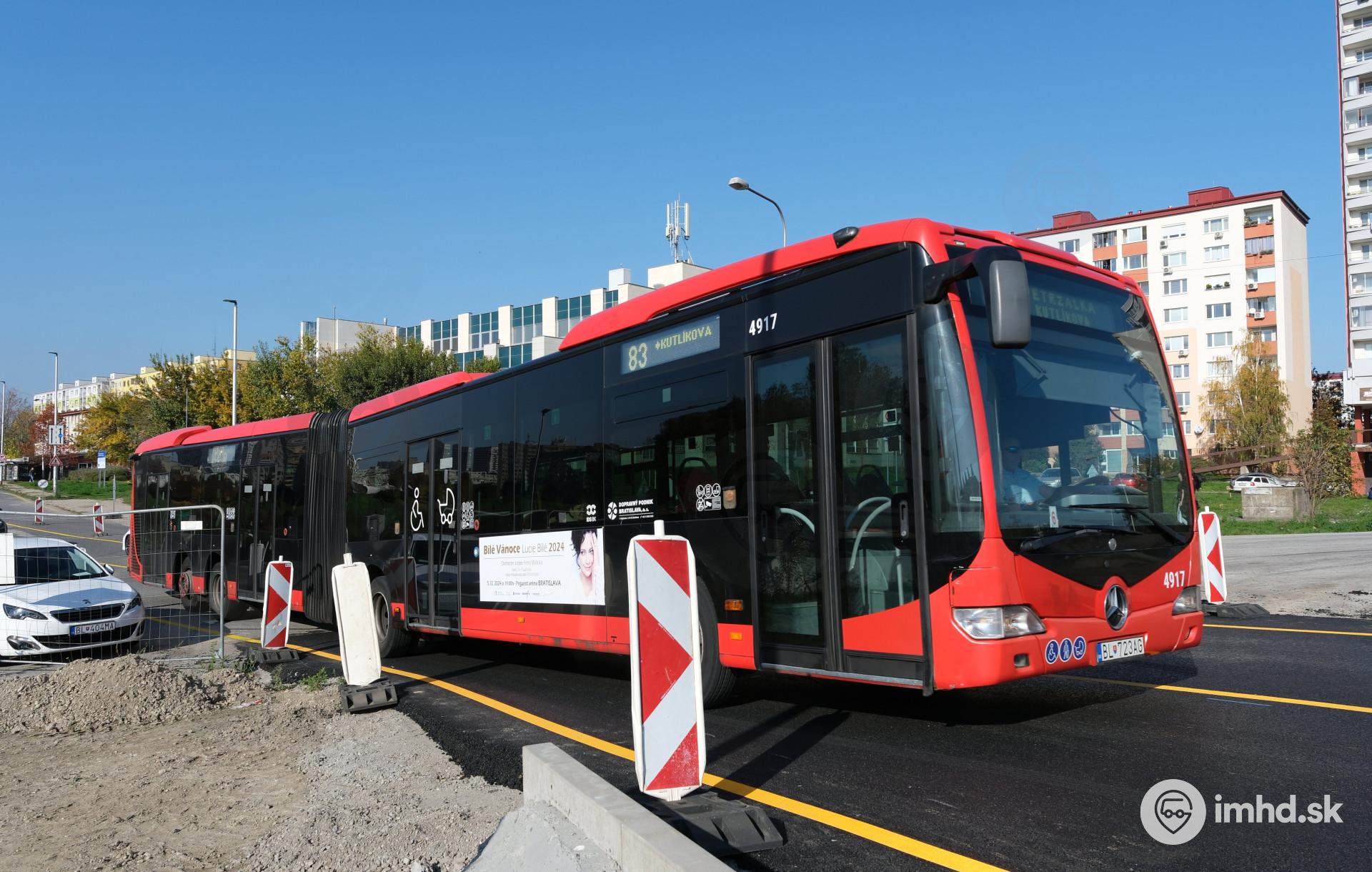 Obchádzková trasa pre peších a cyklistov po uzavretí dočasnej preložky ...