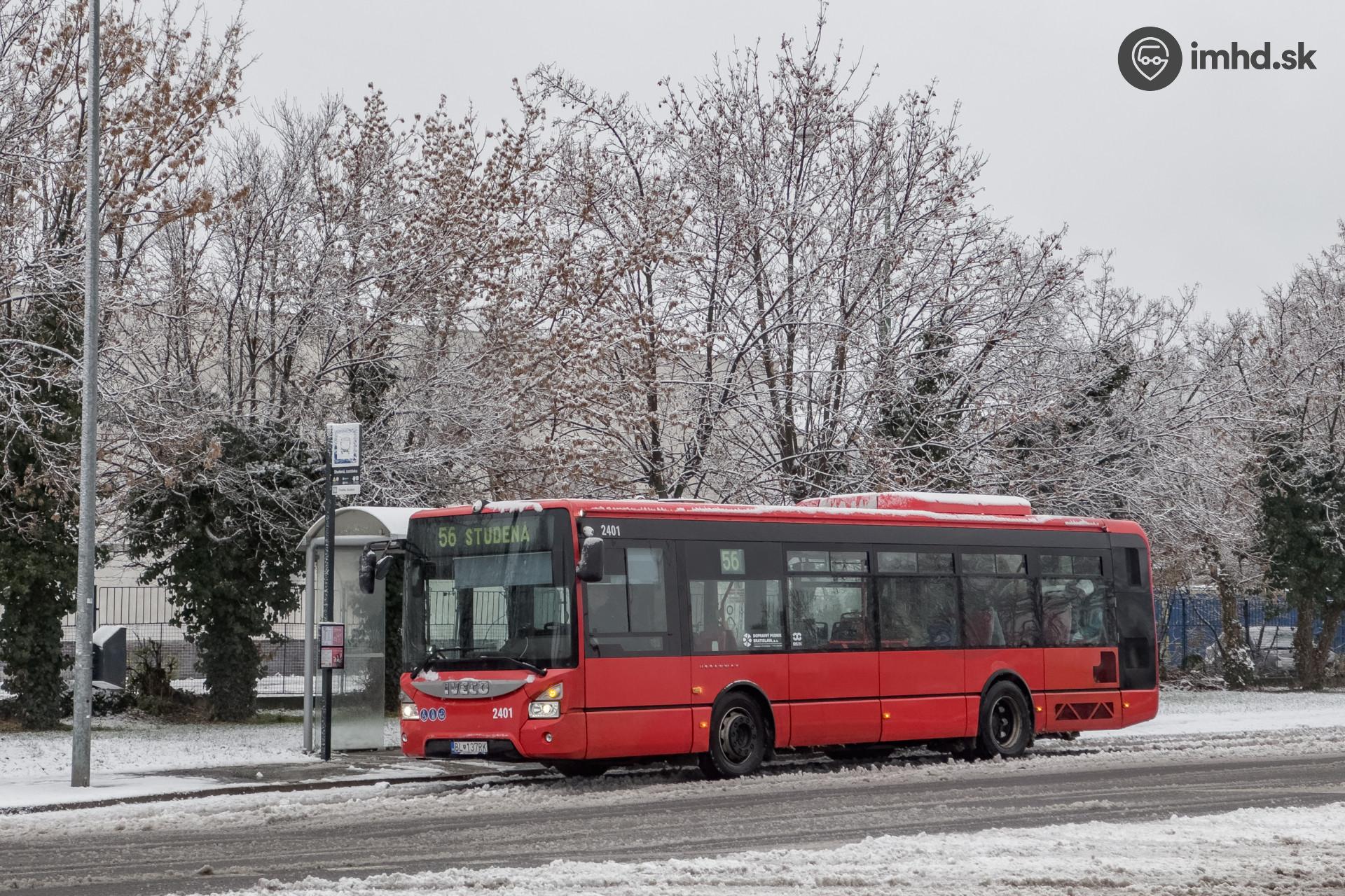 Bratislavské ulice pod snehom (25.12.2024) • imhd.sk Bratislava