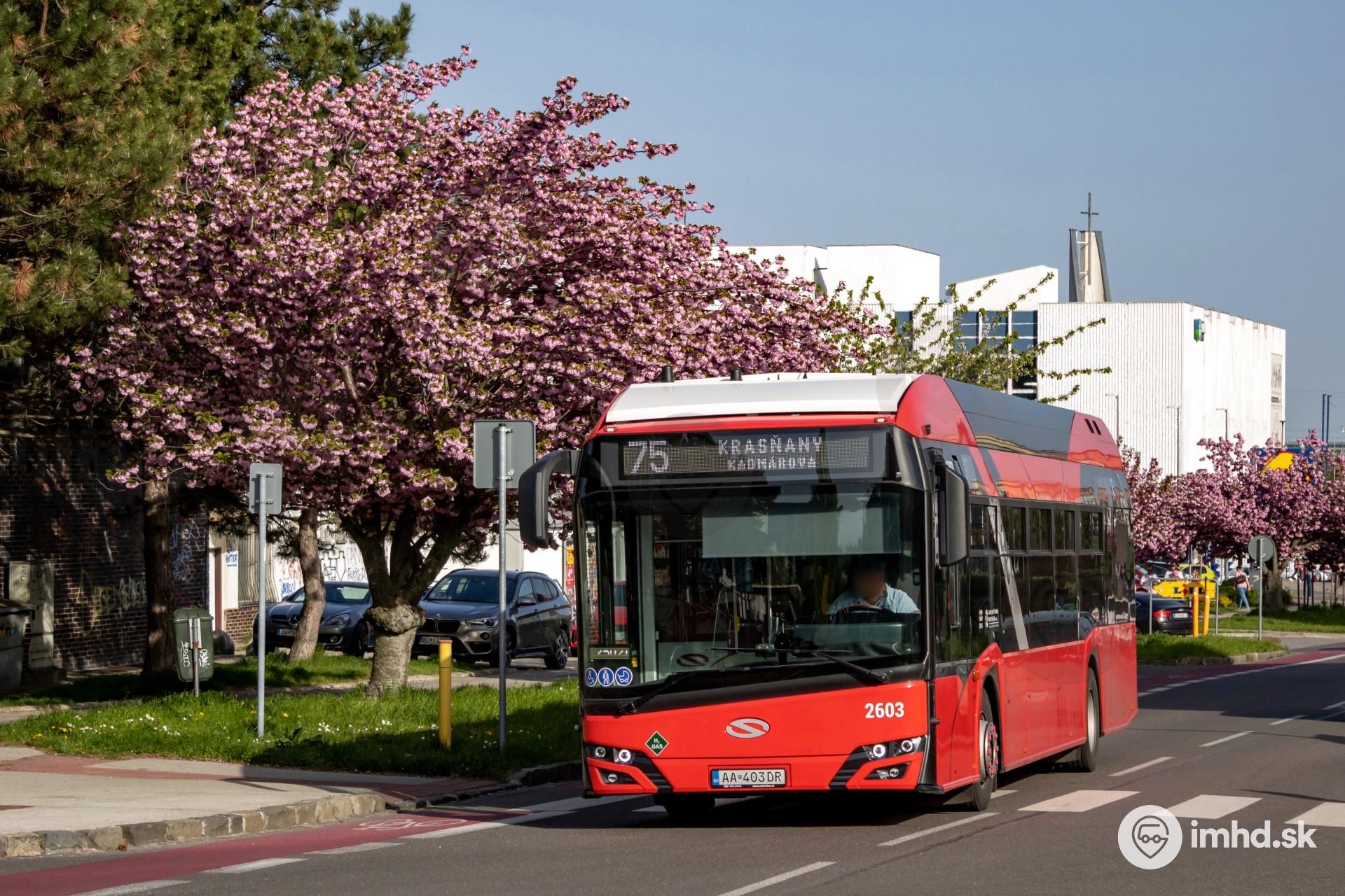 Solaris Urbino 12 hydrogen #2603 • imhd.sk Bratislava