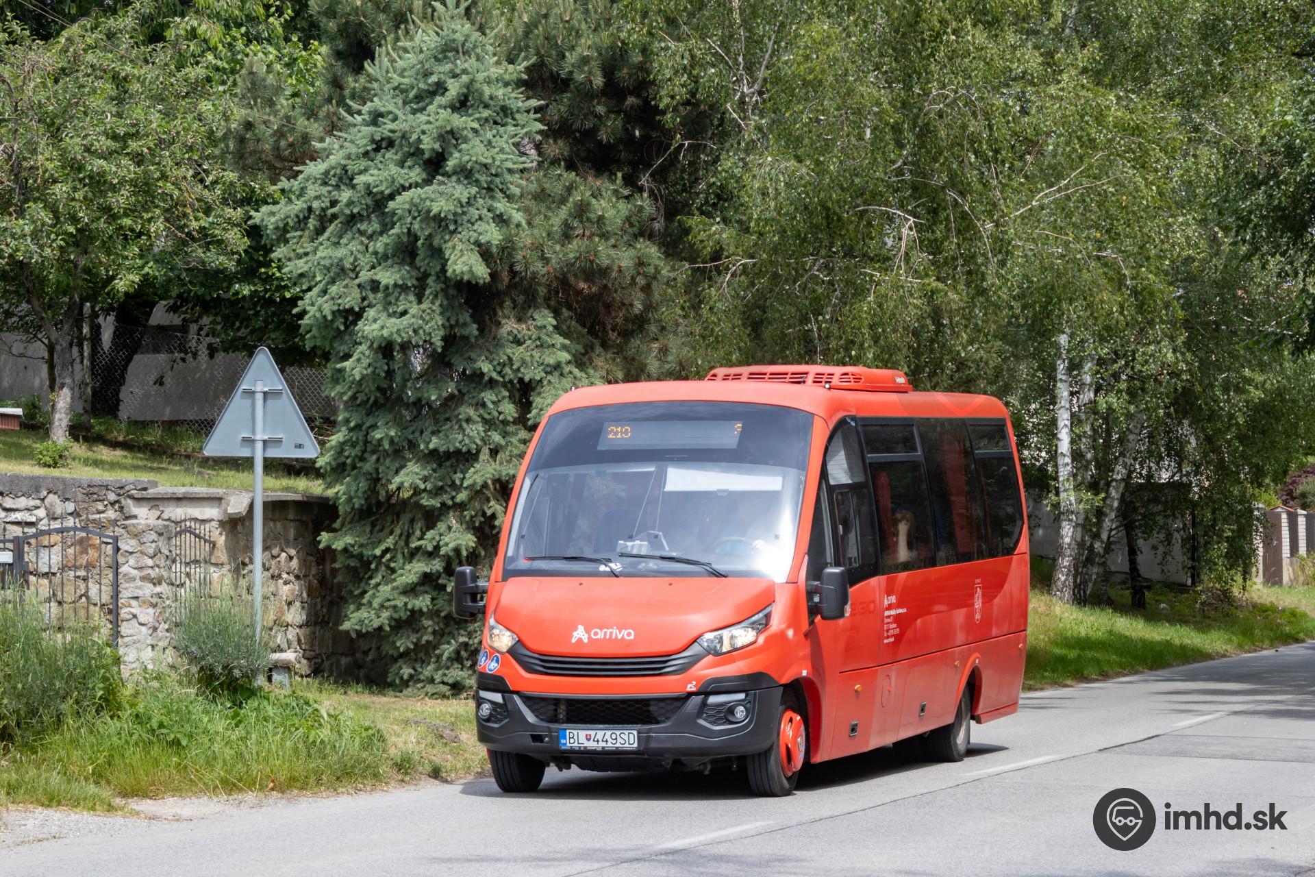 Dočasné autobusy #BL-449SD • imhd.sk Bratislava