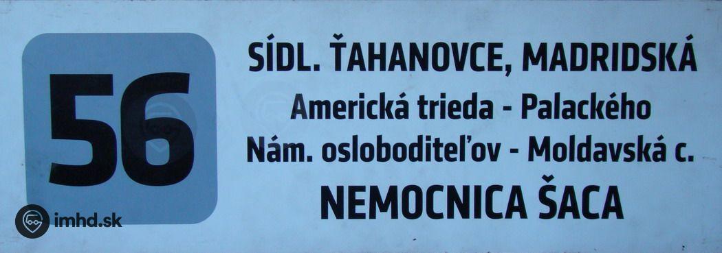 Nikdy nerealizovaná tabuľa linky 34 • imhd.sk Košice