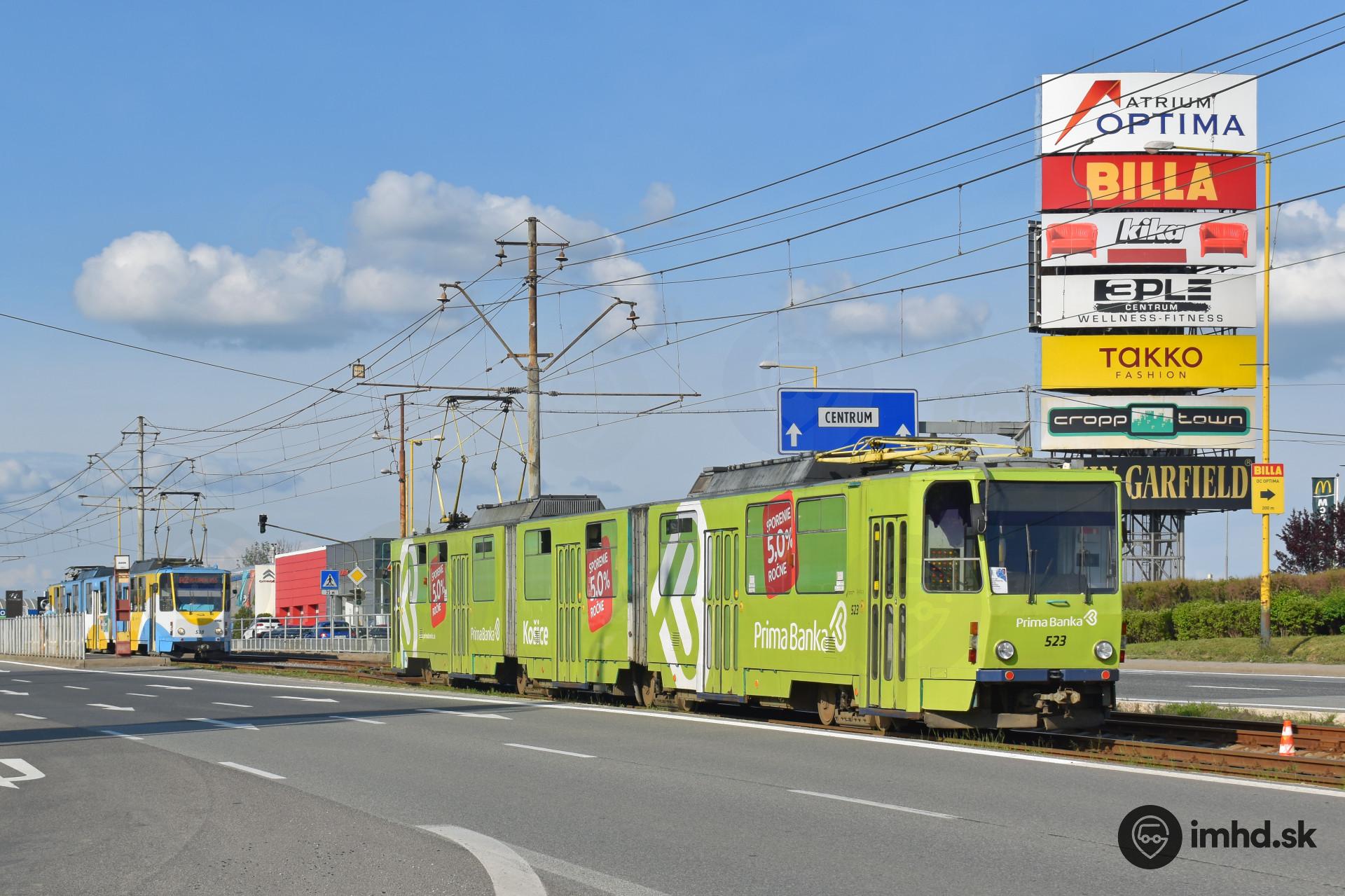 ČKD Tatra KT8 #523 • imhd.sk Košice