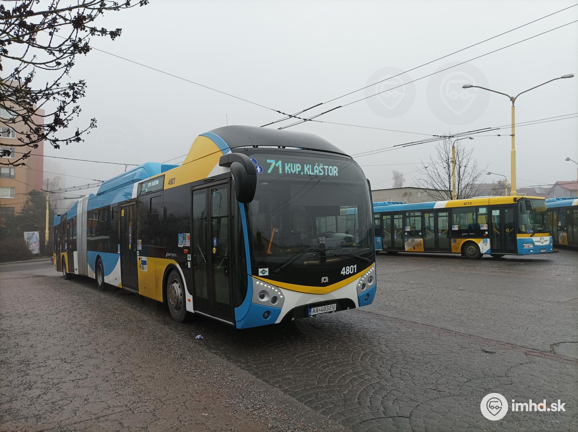 #4738, 4801, Charkovská ul., obratisko Lingov • imhd.sk Košice