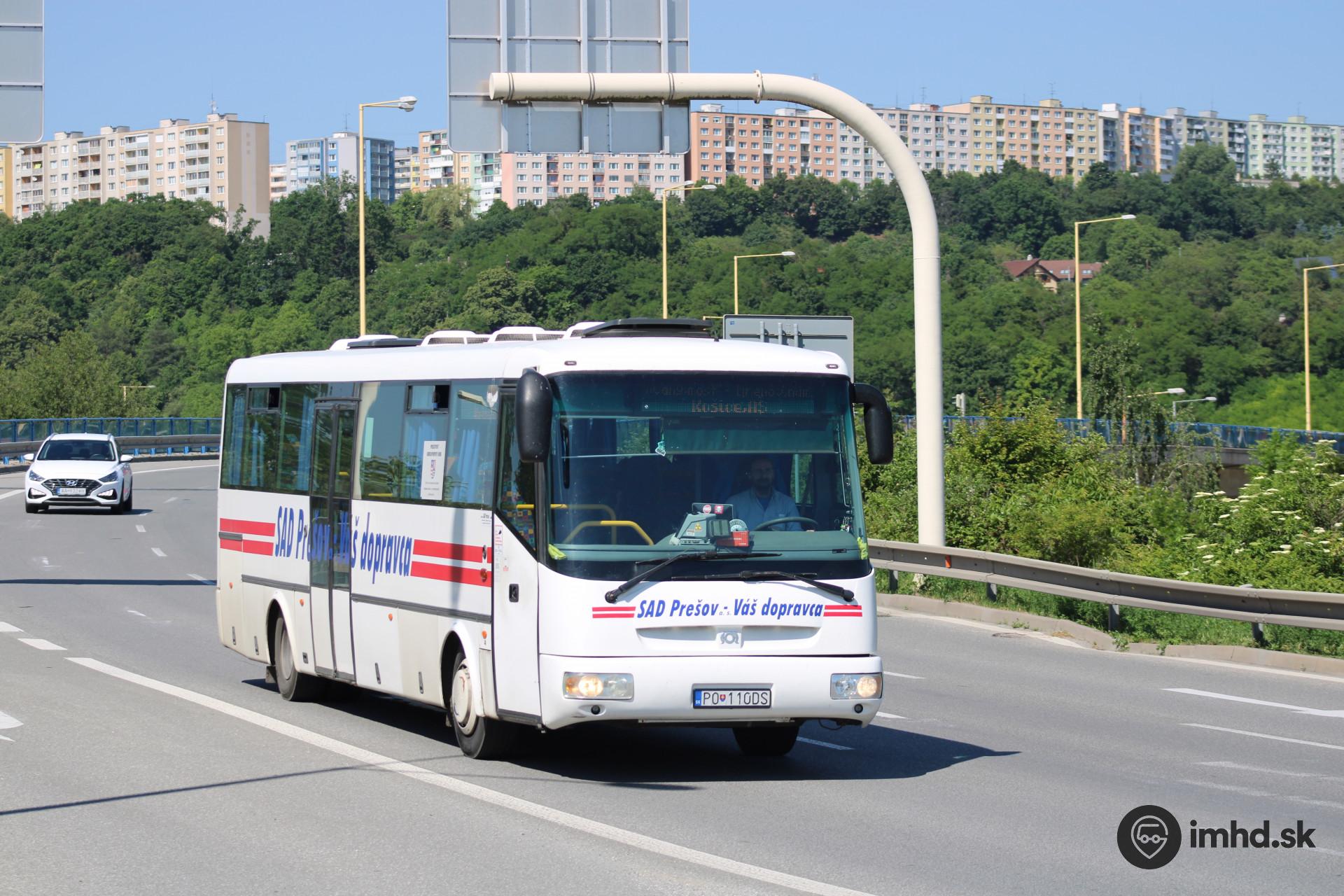 #PO-063BR, linka 707410, Košice, Prešovská cesta • imhd.sk Košice