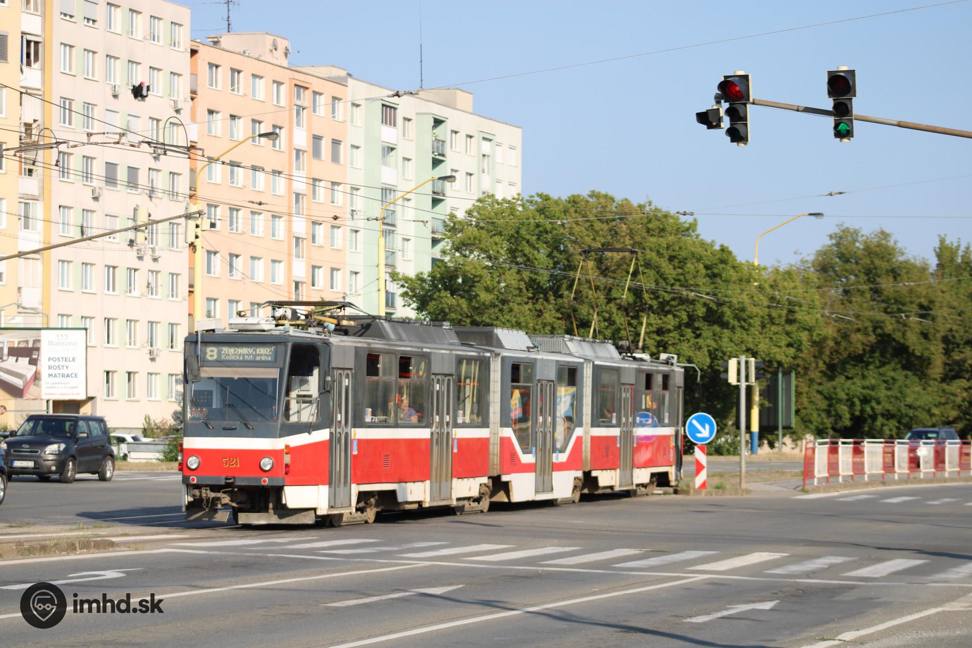 ČKD Tatra KT8 #521 • imhd.sk Košice