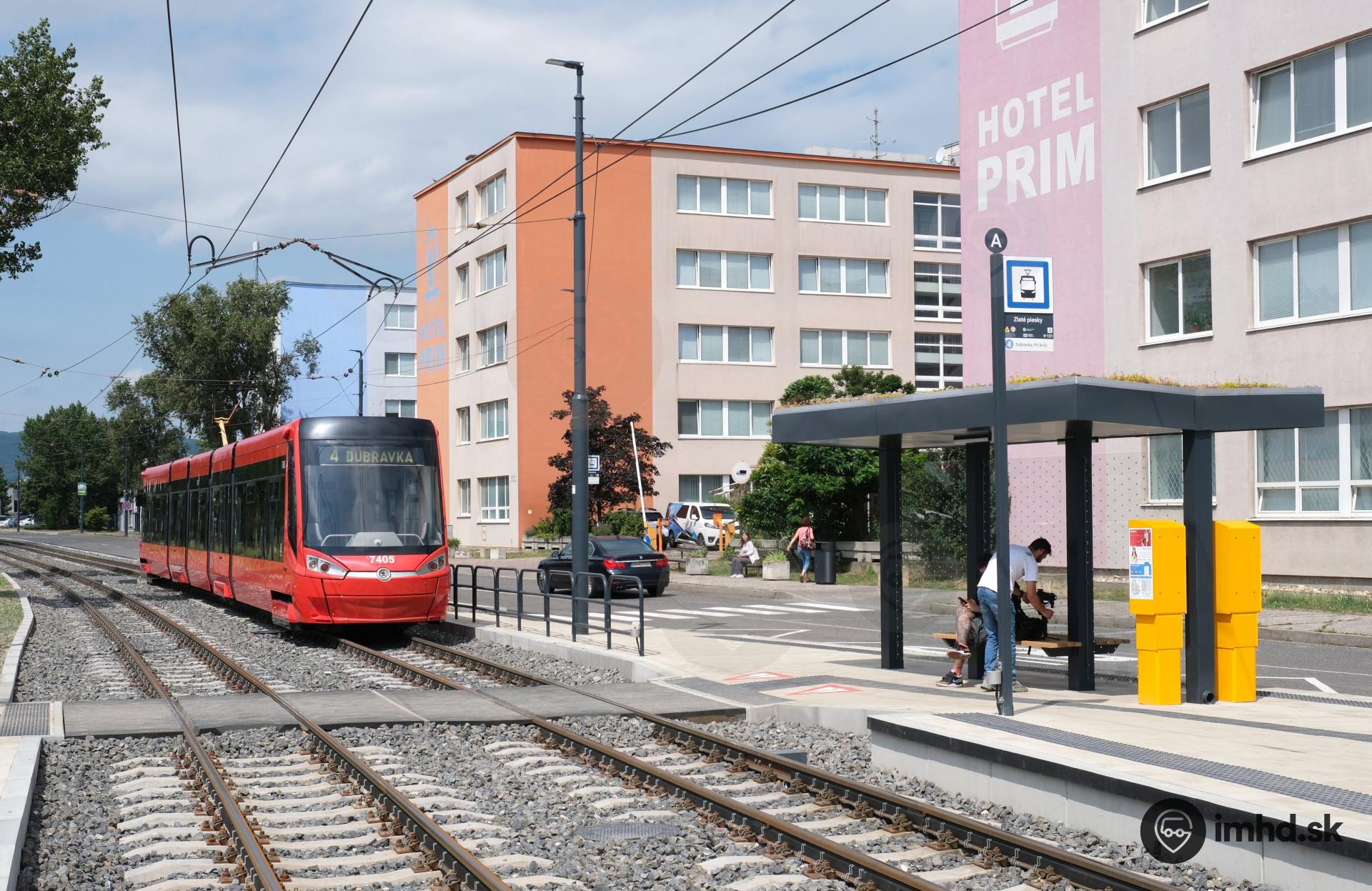 Stará Vajnorská ul., obratisko Zlaté piesky • imhd.sk Martin