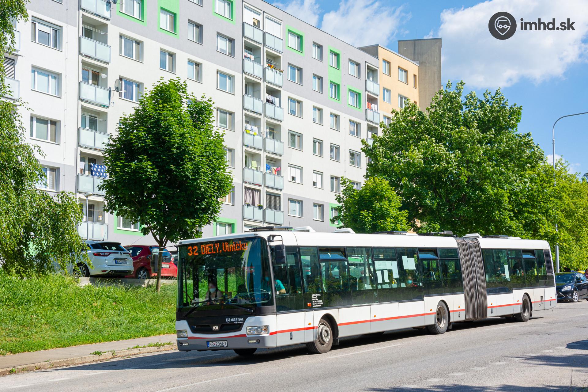 SOR NB 18 City (Arriva) #NR-205EX • imhd.sk Nitra