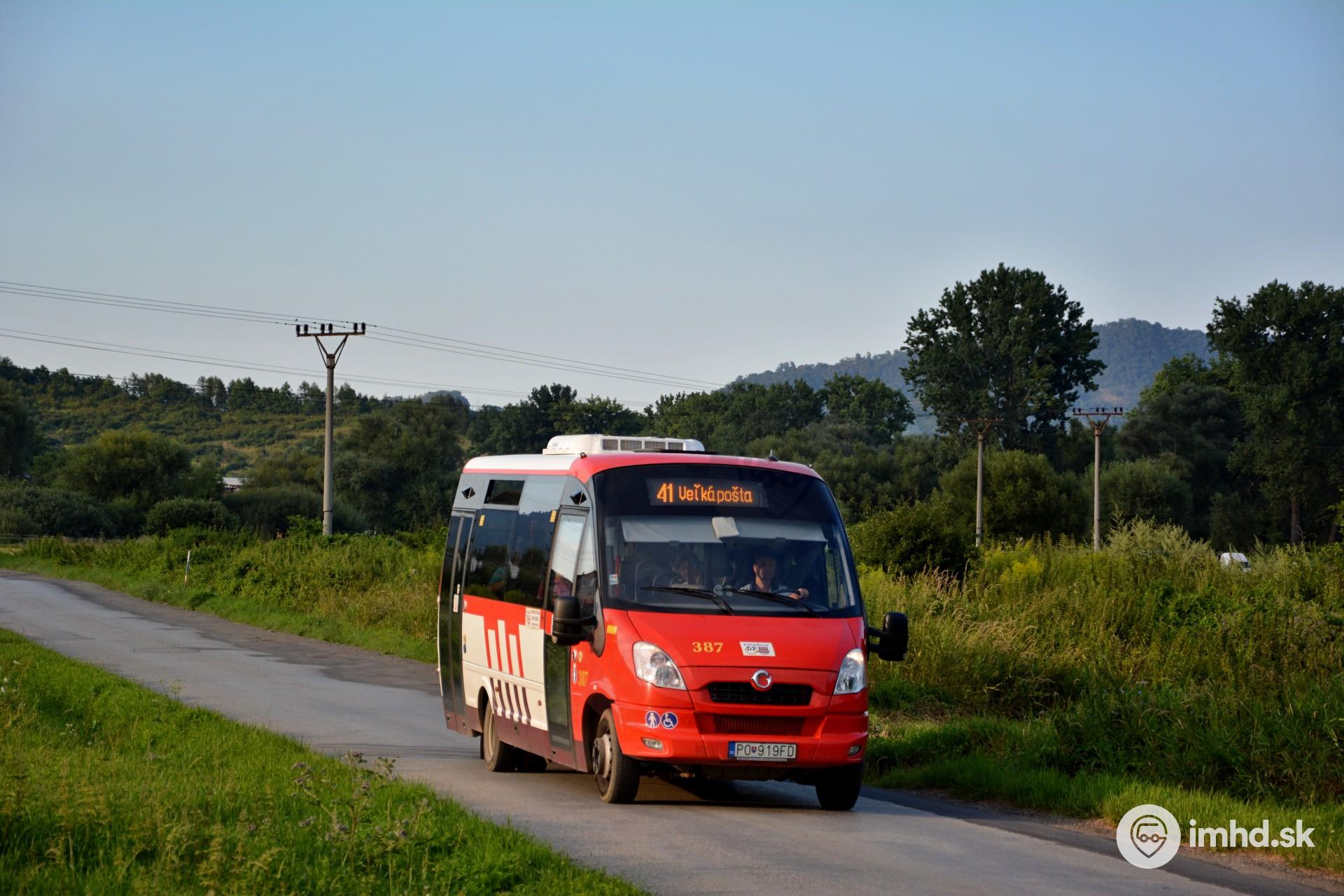 Dočasné skrátenie linky 41 (od 19.8.2024) • imhd.sk Prešov