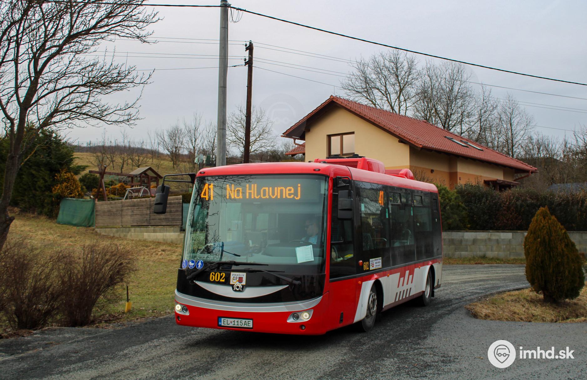 #602, linka 42, Masarykova ul., zastávka Veľká pošta • imhd.sk Prešov