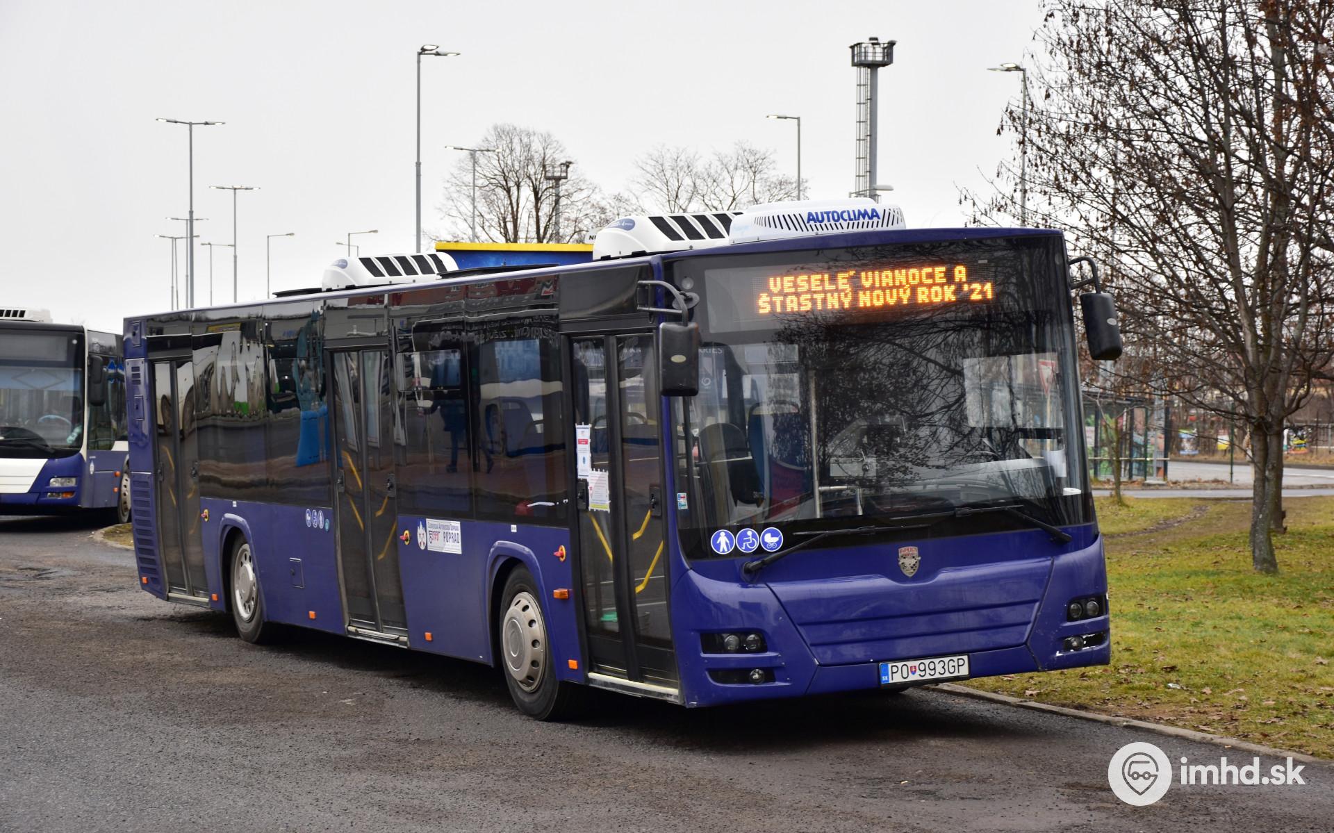 Premávka MHD v prázdninovom režime (21.12.2020 – 8.1.2021) • imhd.sk Poprad-Tatry