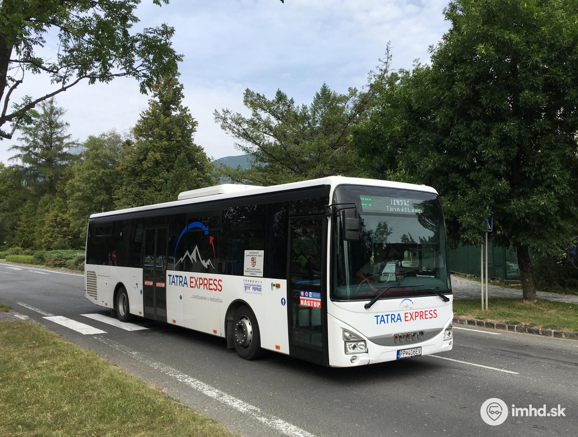 Jeden z najnovších autobusov Iveco Crossway LE 12M dopravcu SAD Poprad na linke 803 • imhd.sk ...