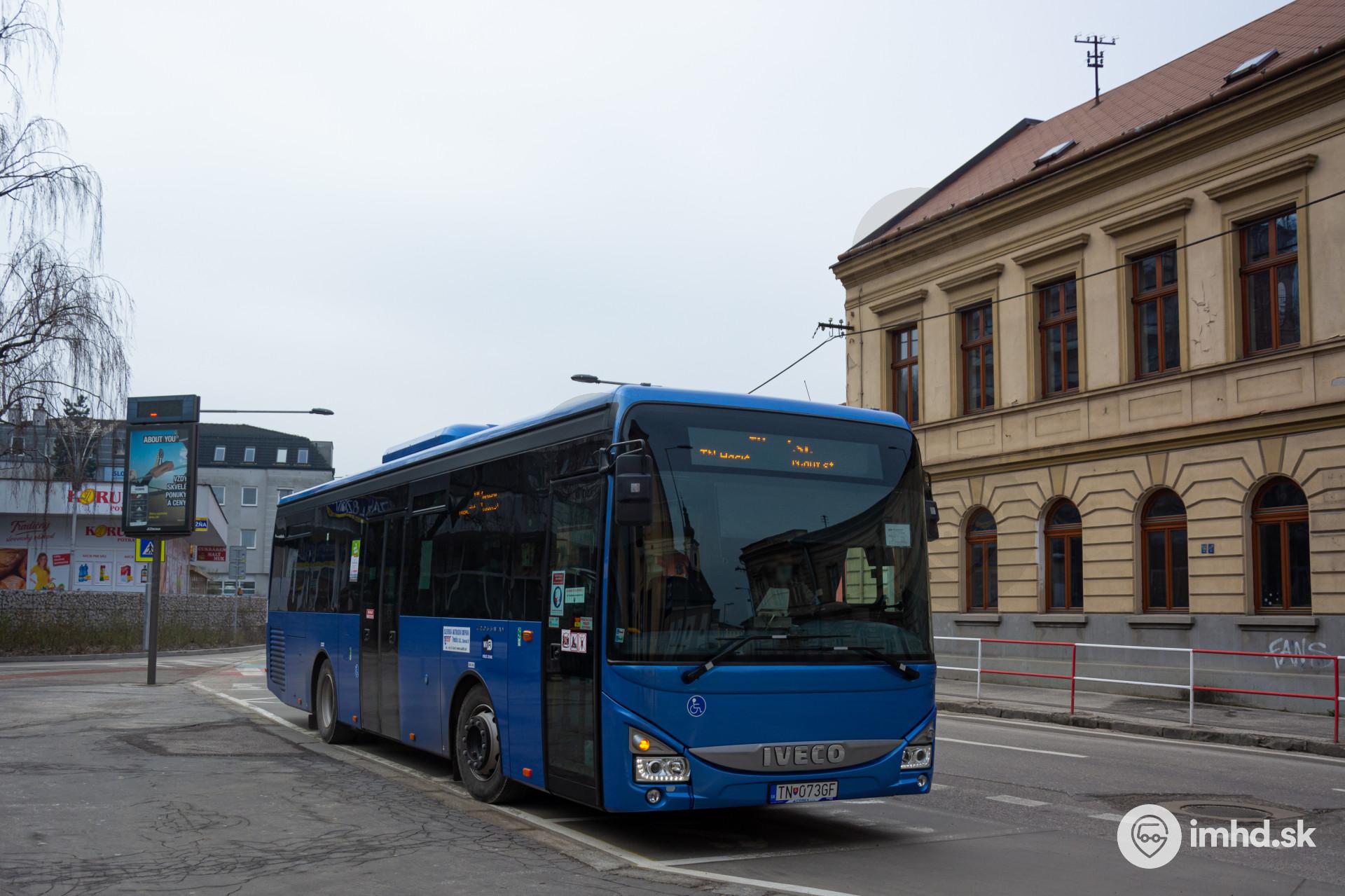 Prímestskými autobusmi v Trenčíne za tarifu MHD • imhd.sk Trenčín