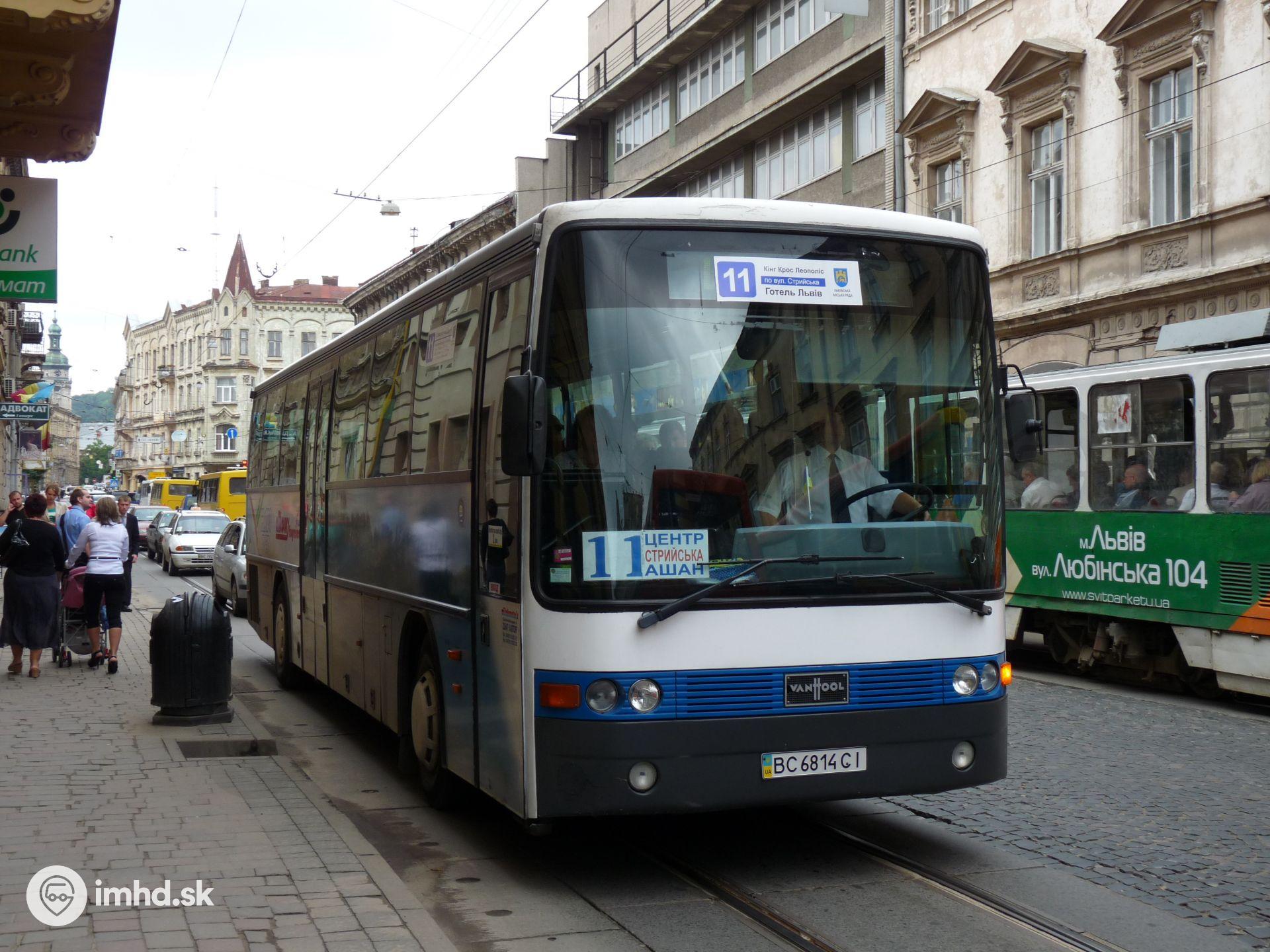 Van Hool T814 - prímestský autobus na mestskej linke • imhd.sk Slovensko a svet