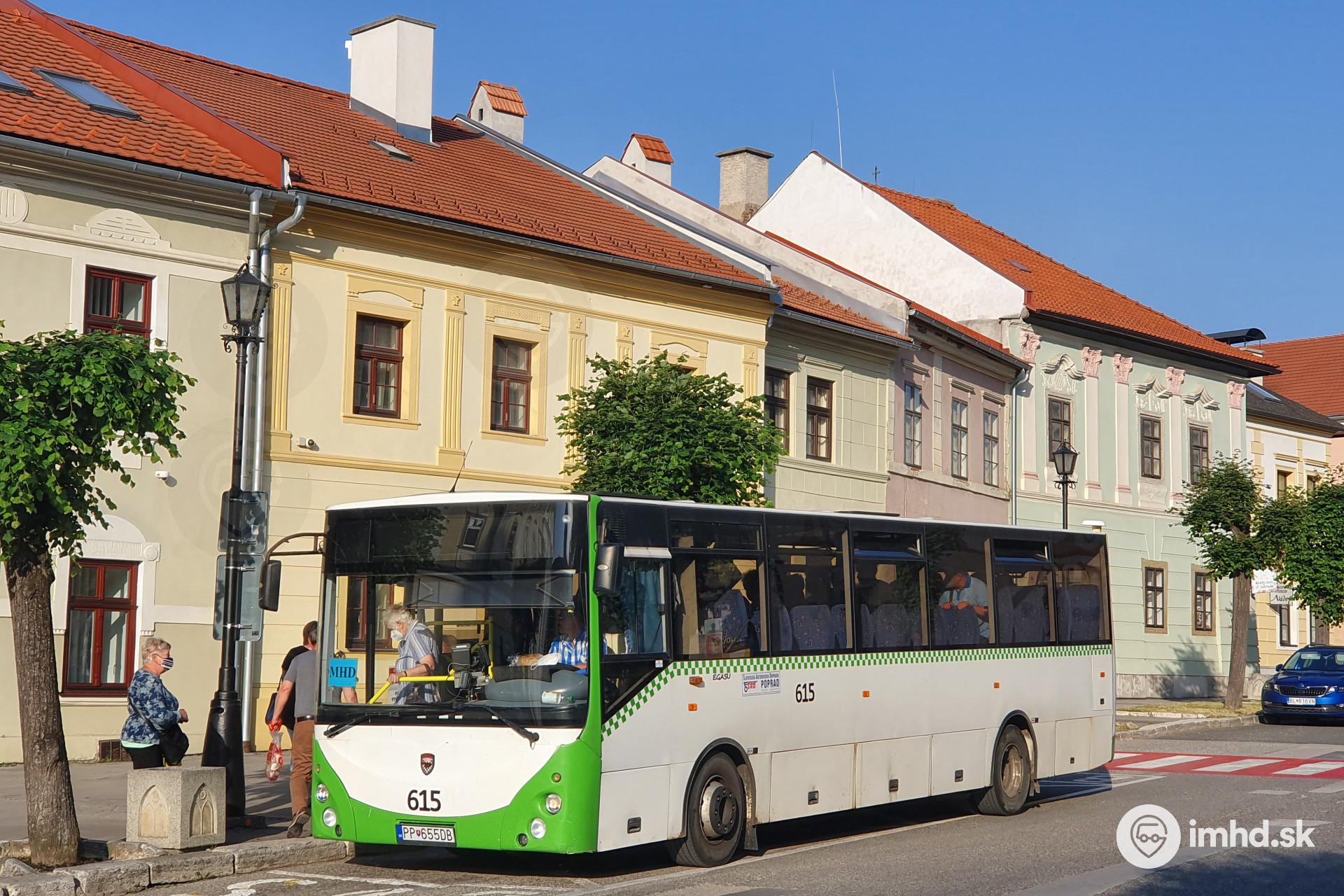 #PP-245BX, route 1, Levoča, Námestie Majstra Pavla • imhd.sk Slovakia ...